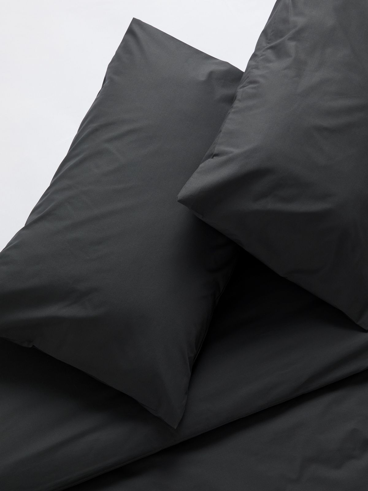 Jet Home Charcoal Percale Duvet Cover Set | Bash