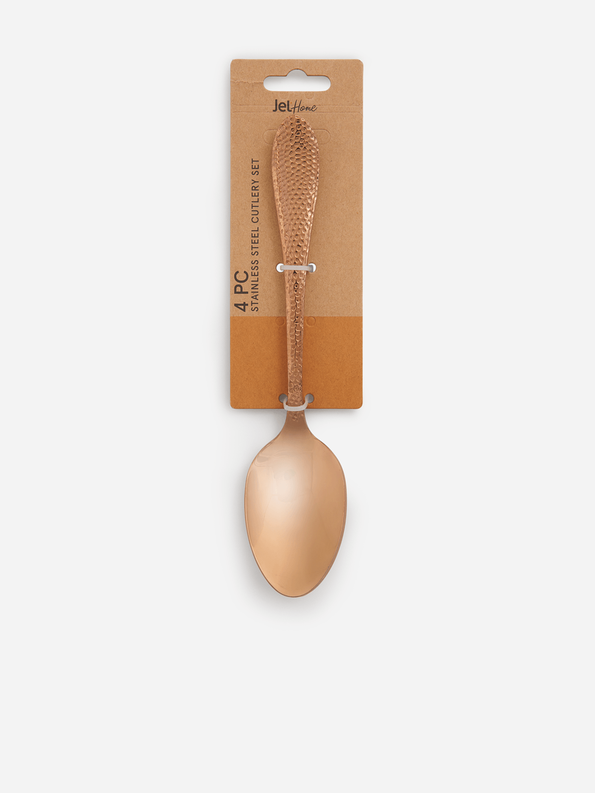 Jet Home Rose Gold 4 Piece Hammered Spoon Set | Bash