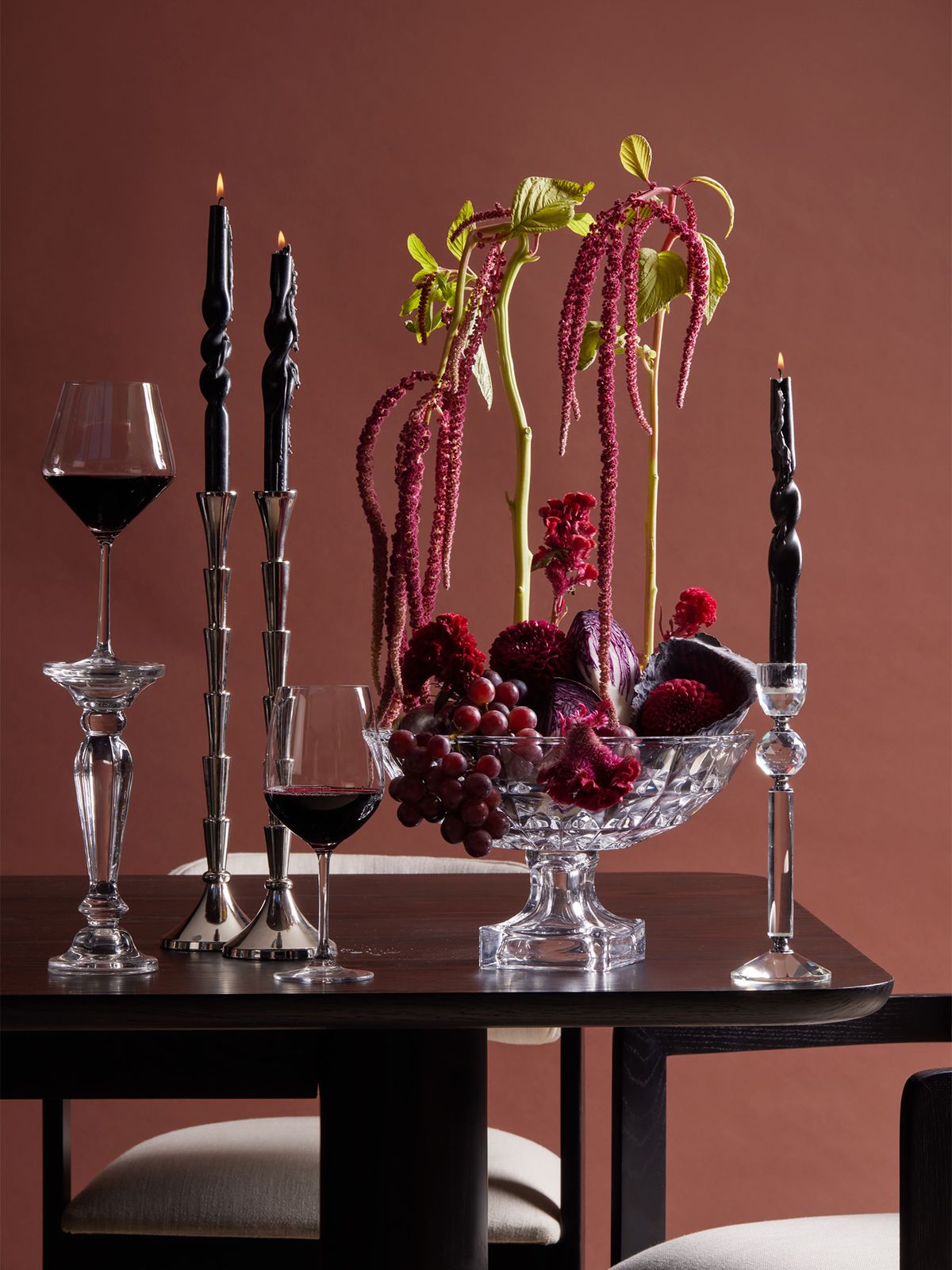 Camila Cut Glass Footed Bowl 29cm | Bash