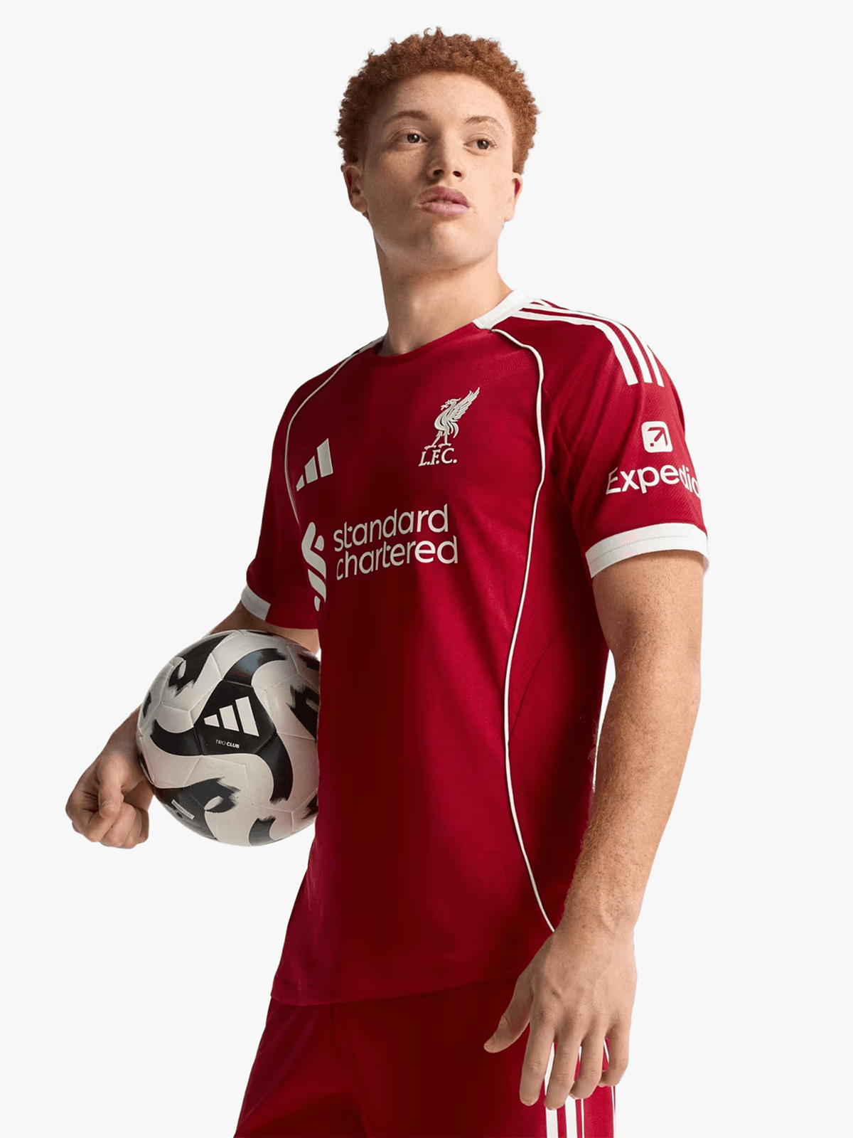 adidas Mens Liverpool FC Home 25/26 Red Authentic Jersey | Bash