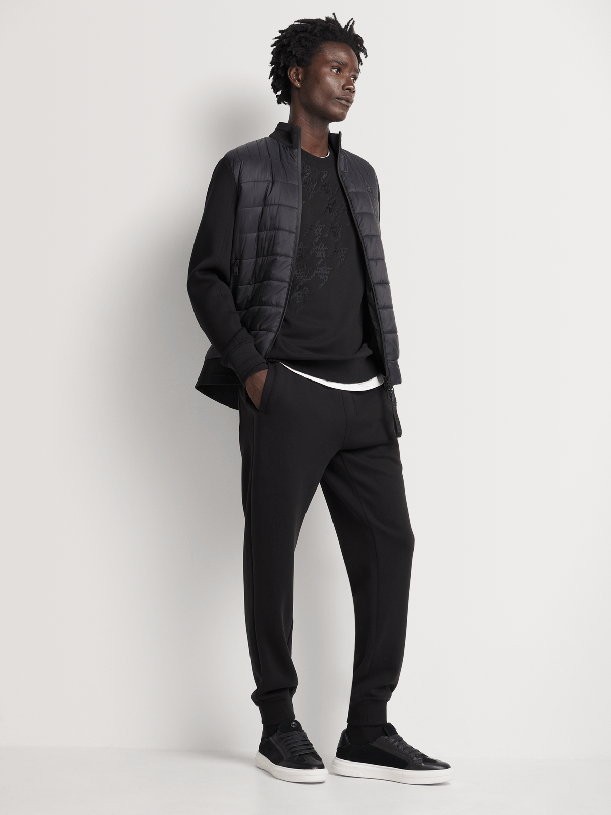 Fabiani Men's Black Lyocell Sweatpants | Bash