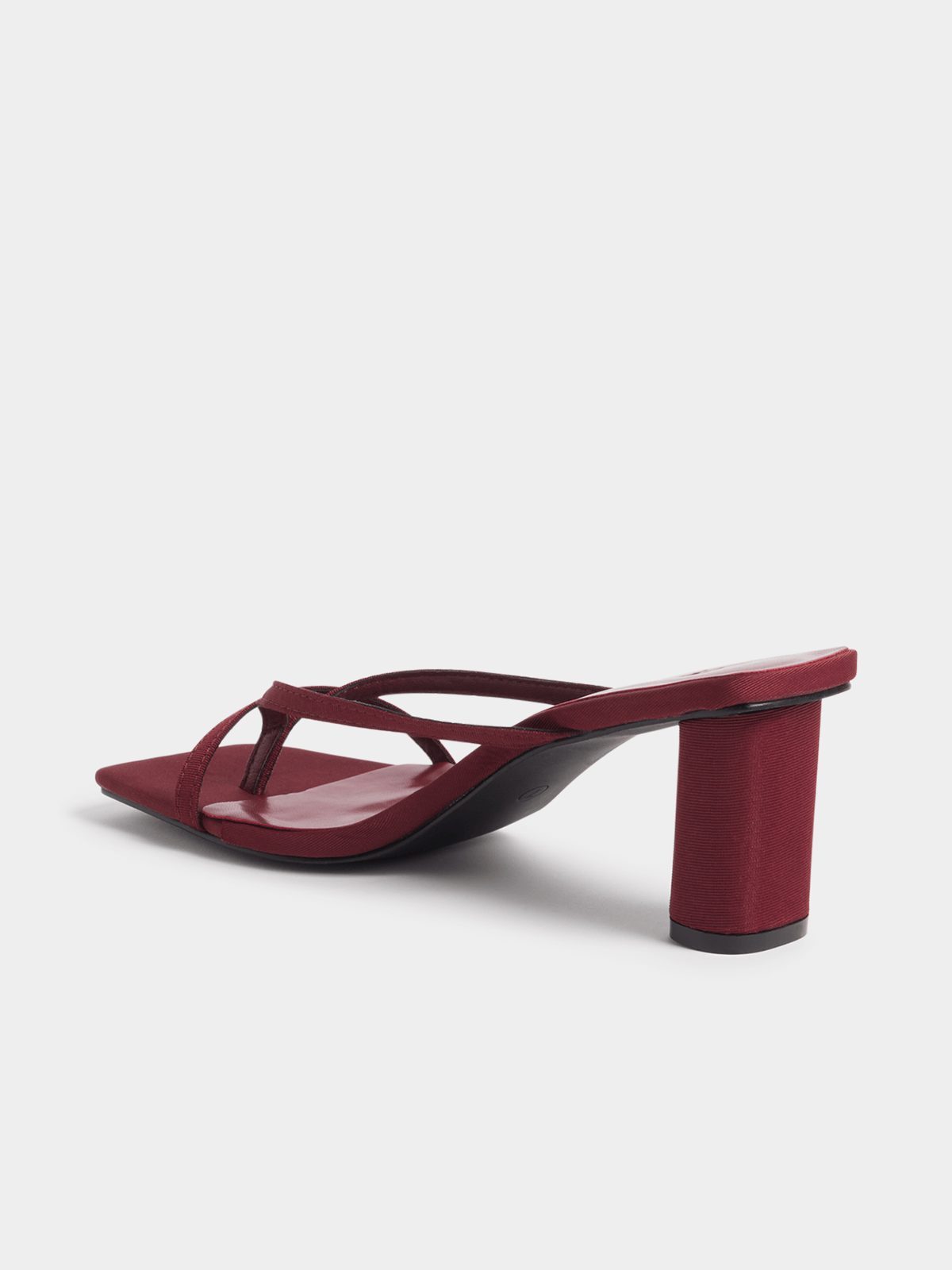 Jet Women's Burgundy Textile Block Heel Sandal | Bash