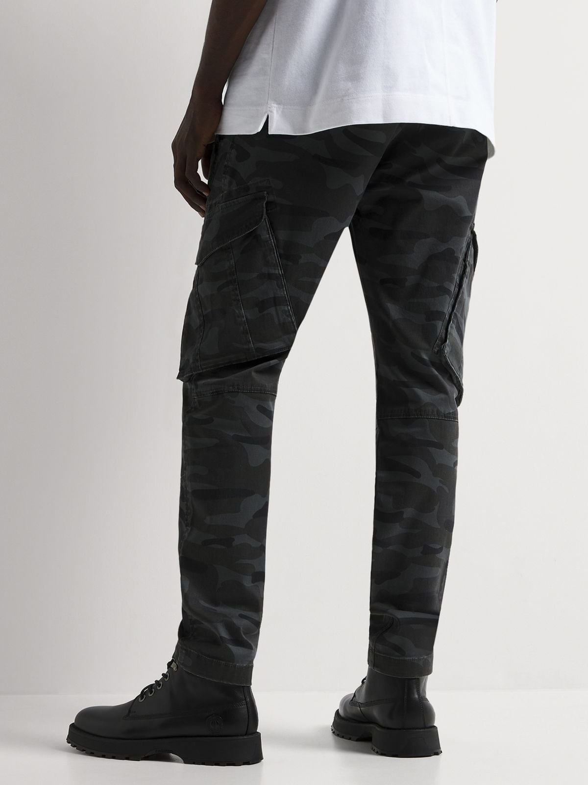 Relay Jeans Men's Camo Utility Charcoal Cargo Pants | Bash