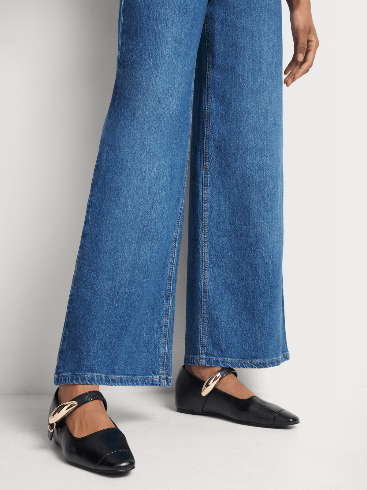 Metal Trim Square Toe Shoes | Bash