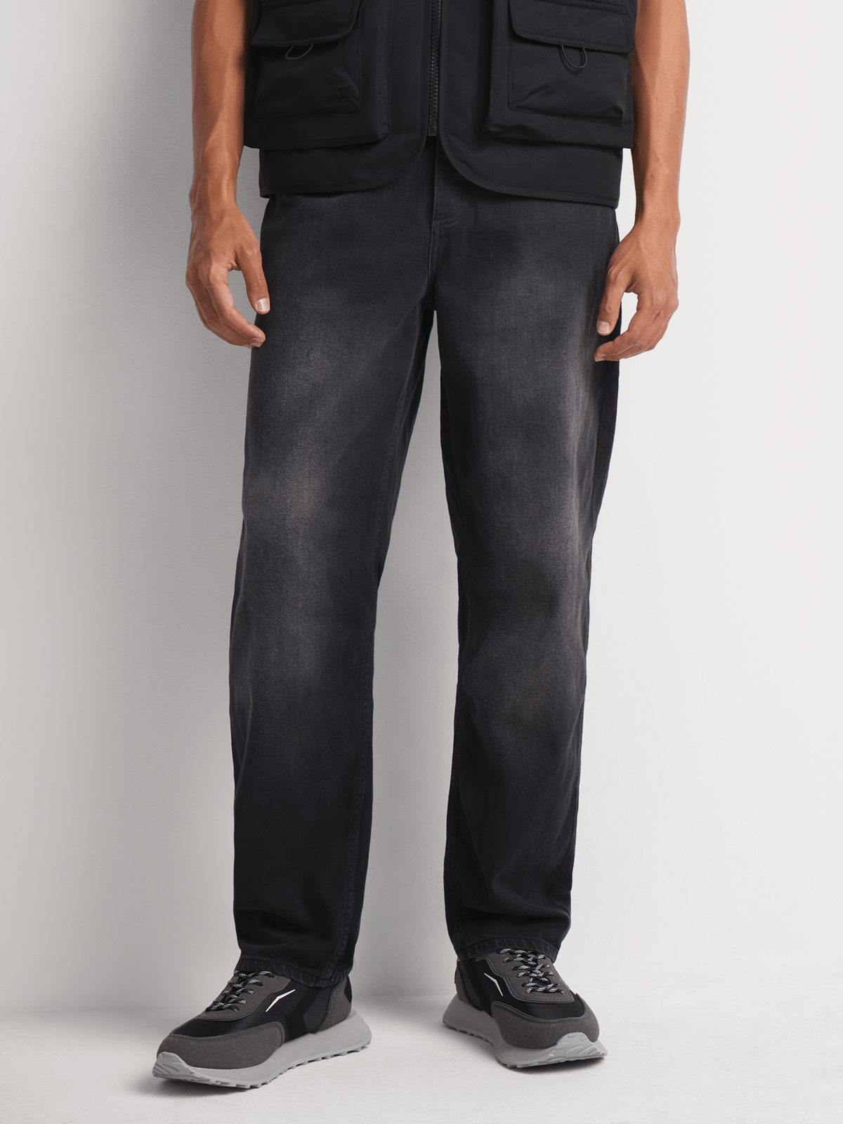 Relay Jeans Men's Loose Black Denim | Bash