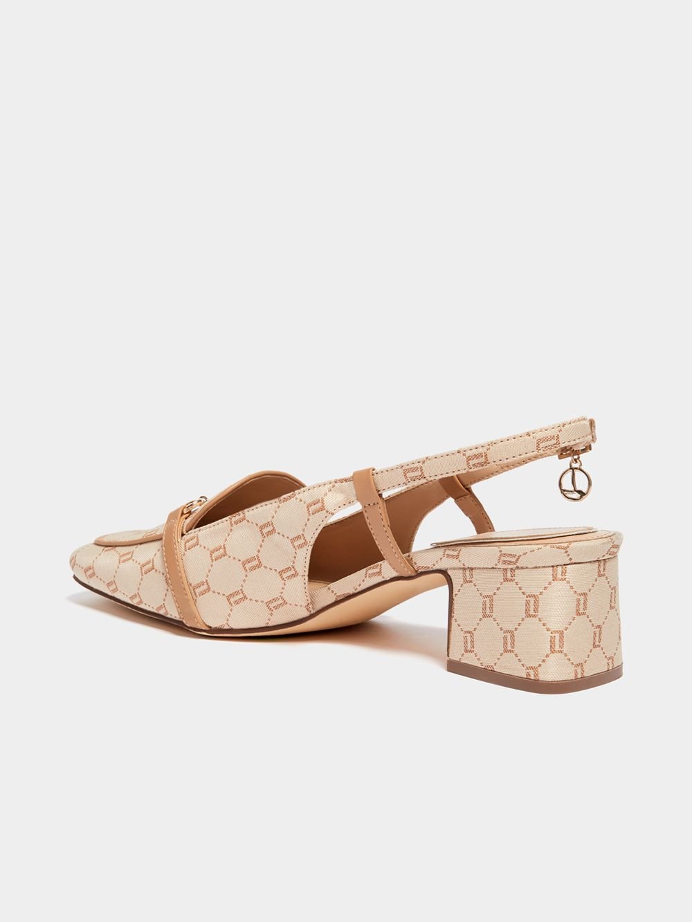 Luella Jacquard Block Heel Slingback Courts | Bash