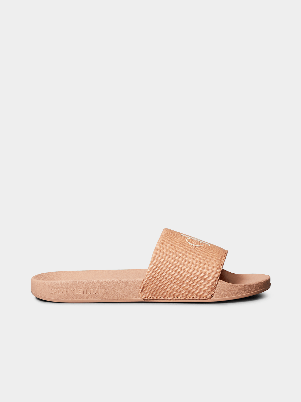 Women's Calvin Klein Pink Monogram Slide | Bash