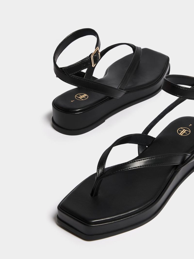 Minimal Thong Ankle Tie Sandals | Bash