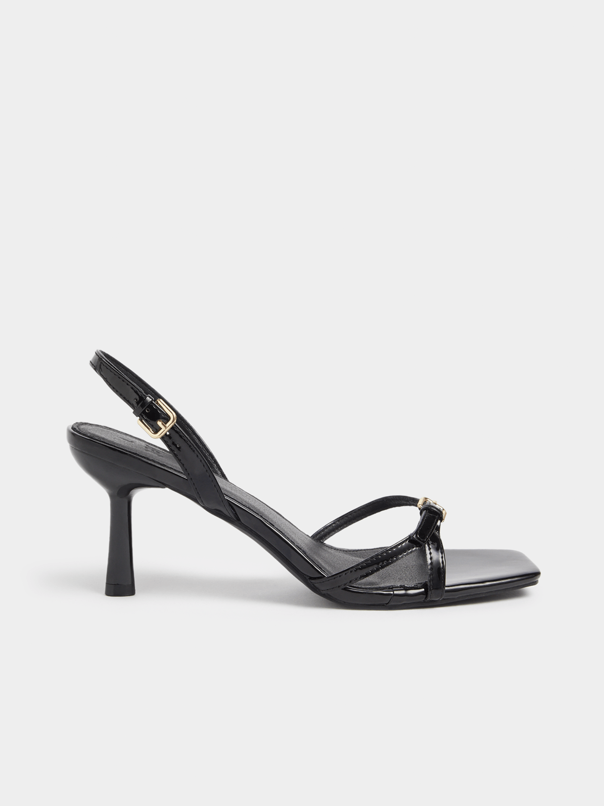 Jet Women's Black Buckle Kitten Heel | Bash