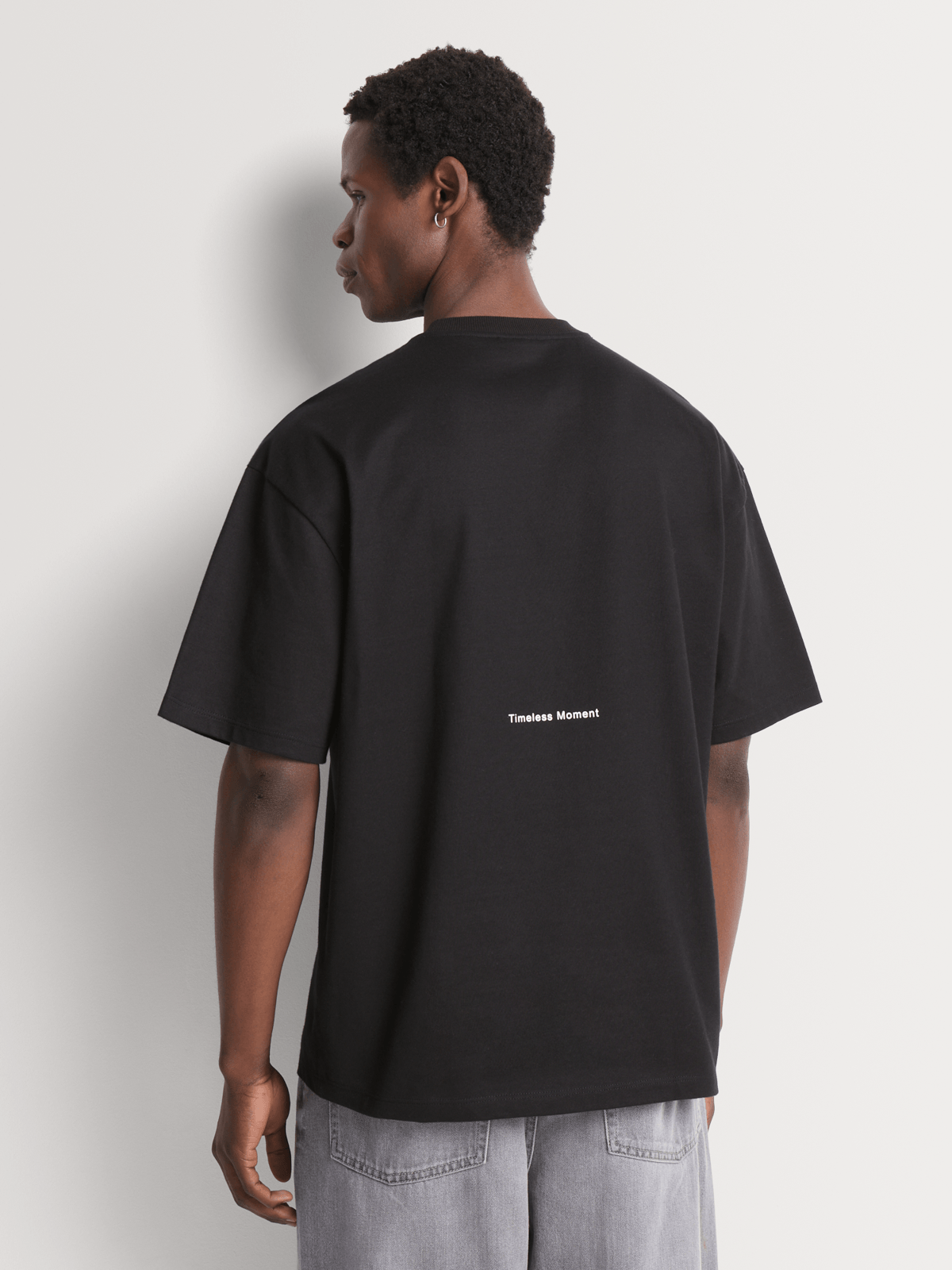 Markham Men's Relaxed Fit Black Graphic T-Shirt | Bash