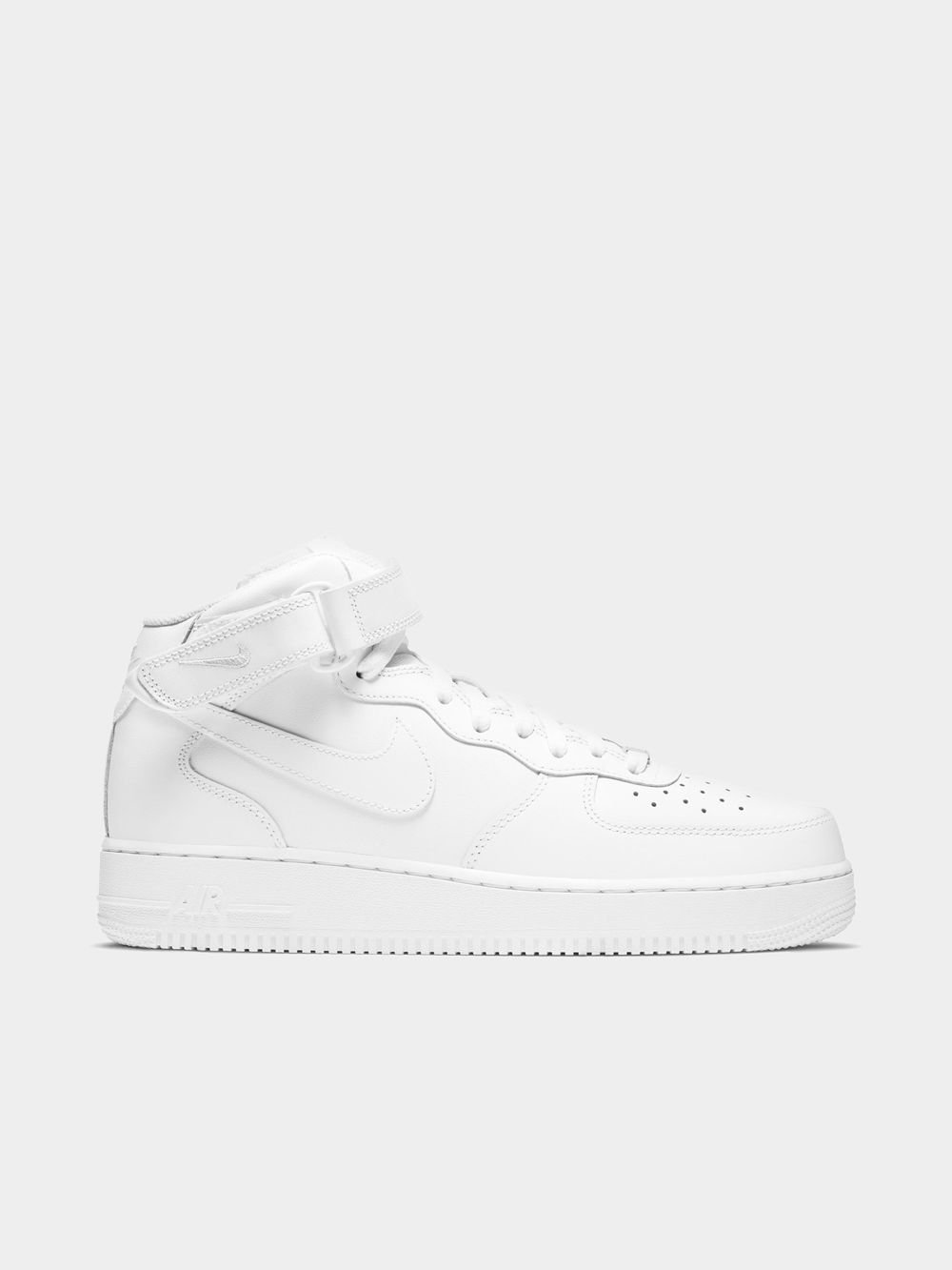 Nike Men's Air Force 1 Mid White Sneaker | Bash