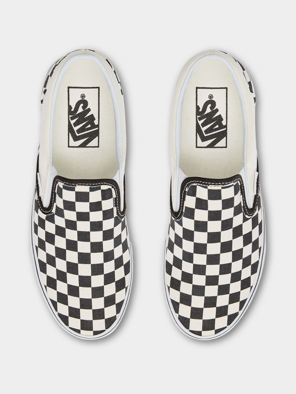 Vans Junior Slip-On Check Black/White Sneaker | Bash