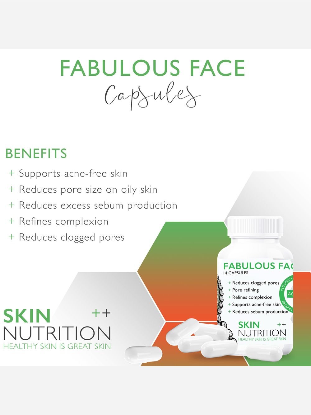 Skin Nutrition 14 Caps Fabulous Face Mini | Bash