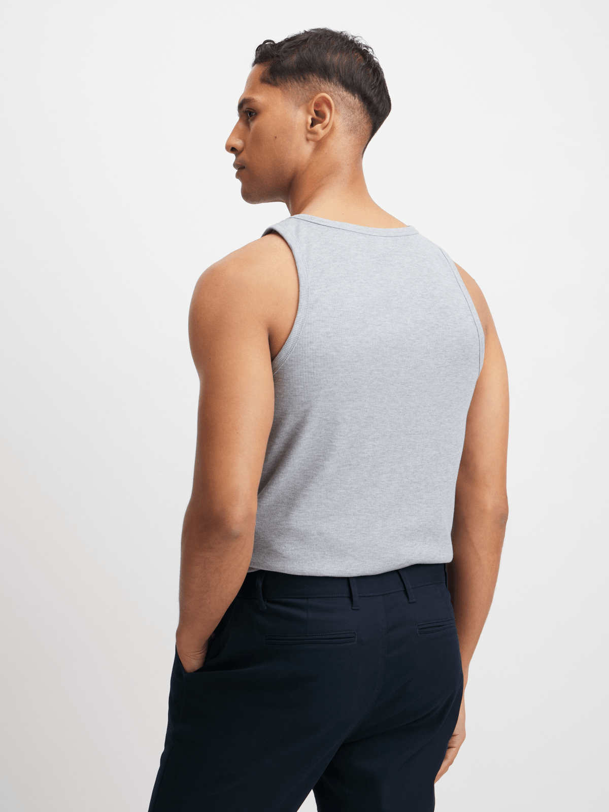 Jet Men's Grey Melange Vest | Bash