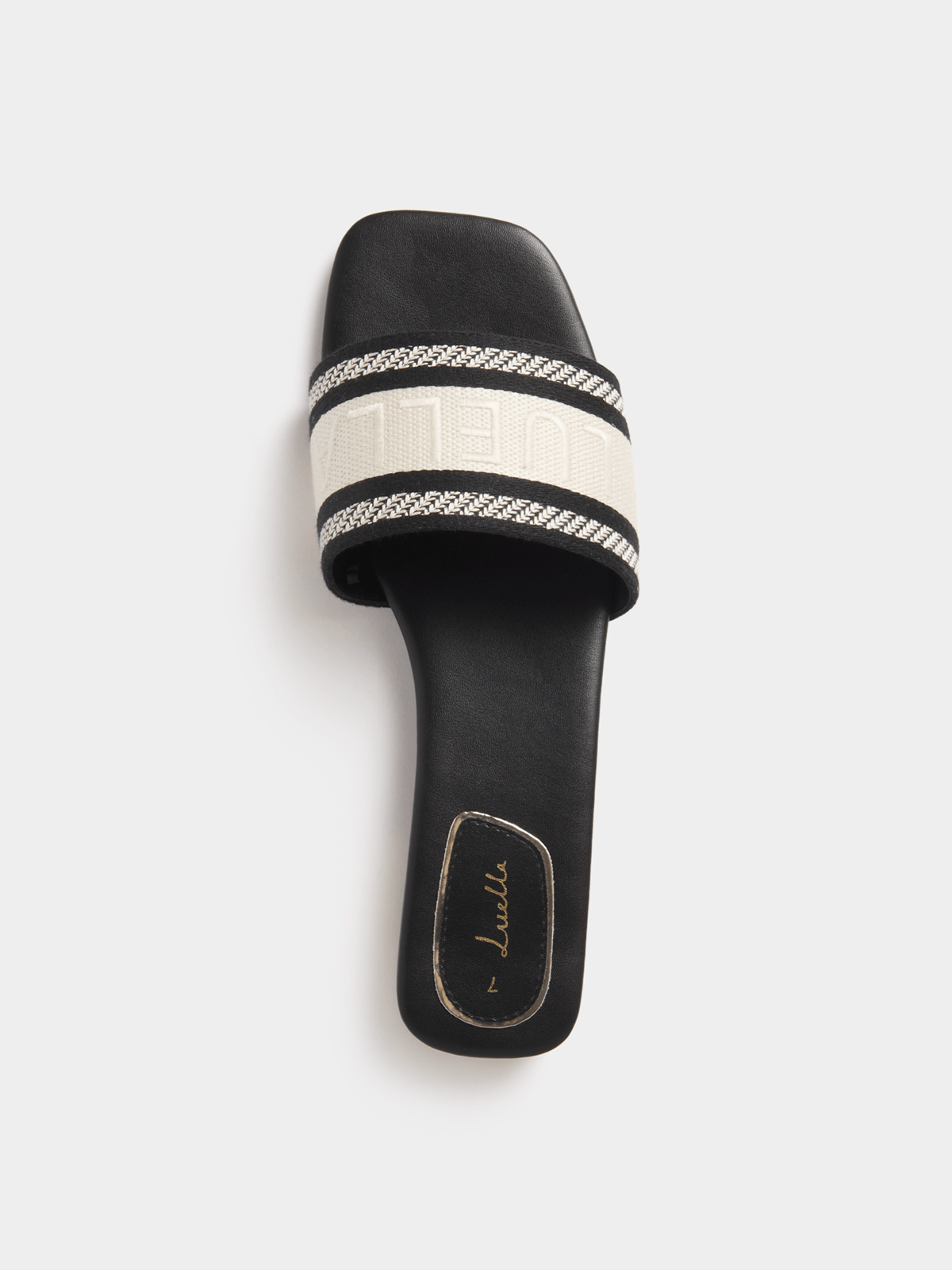 Luella Embroidered Logo Flat Slip In Sandals | Bash