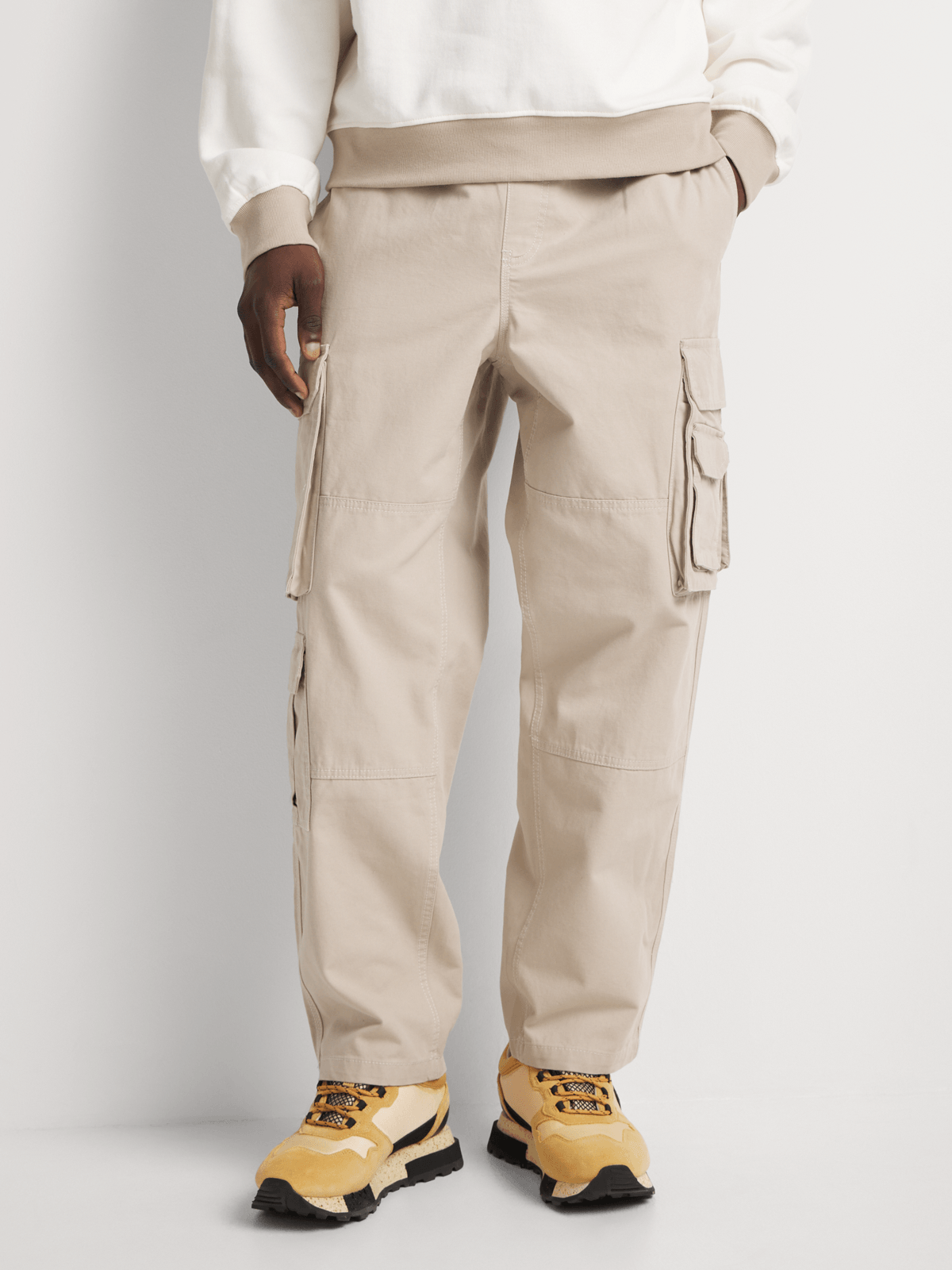 Markham Men's Relaxed Utility Stone Cargo Pants | Bash