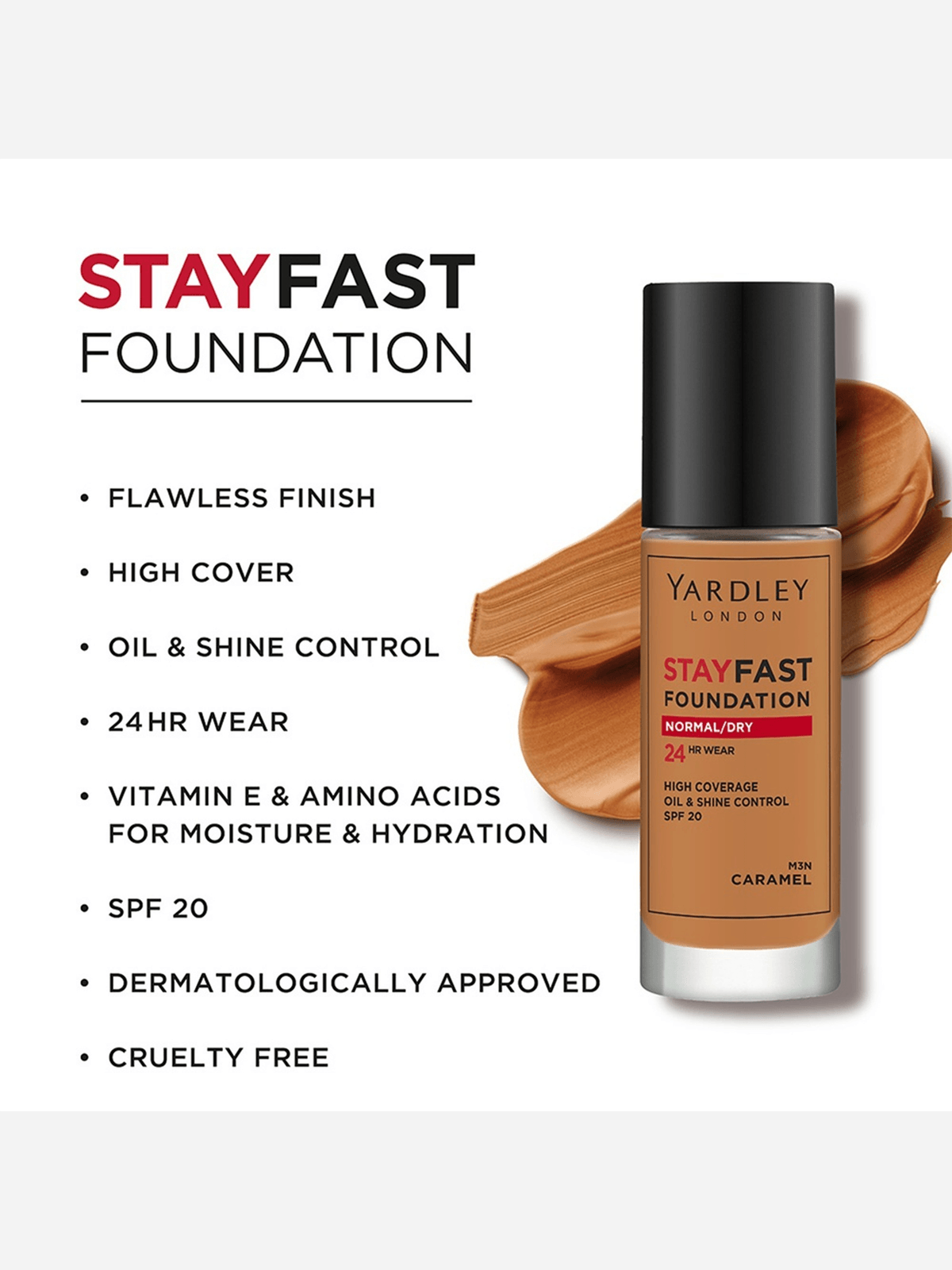 Yardley Stayfast Foundation Normal/ Dry | Bash