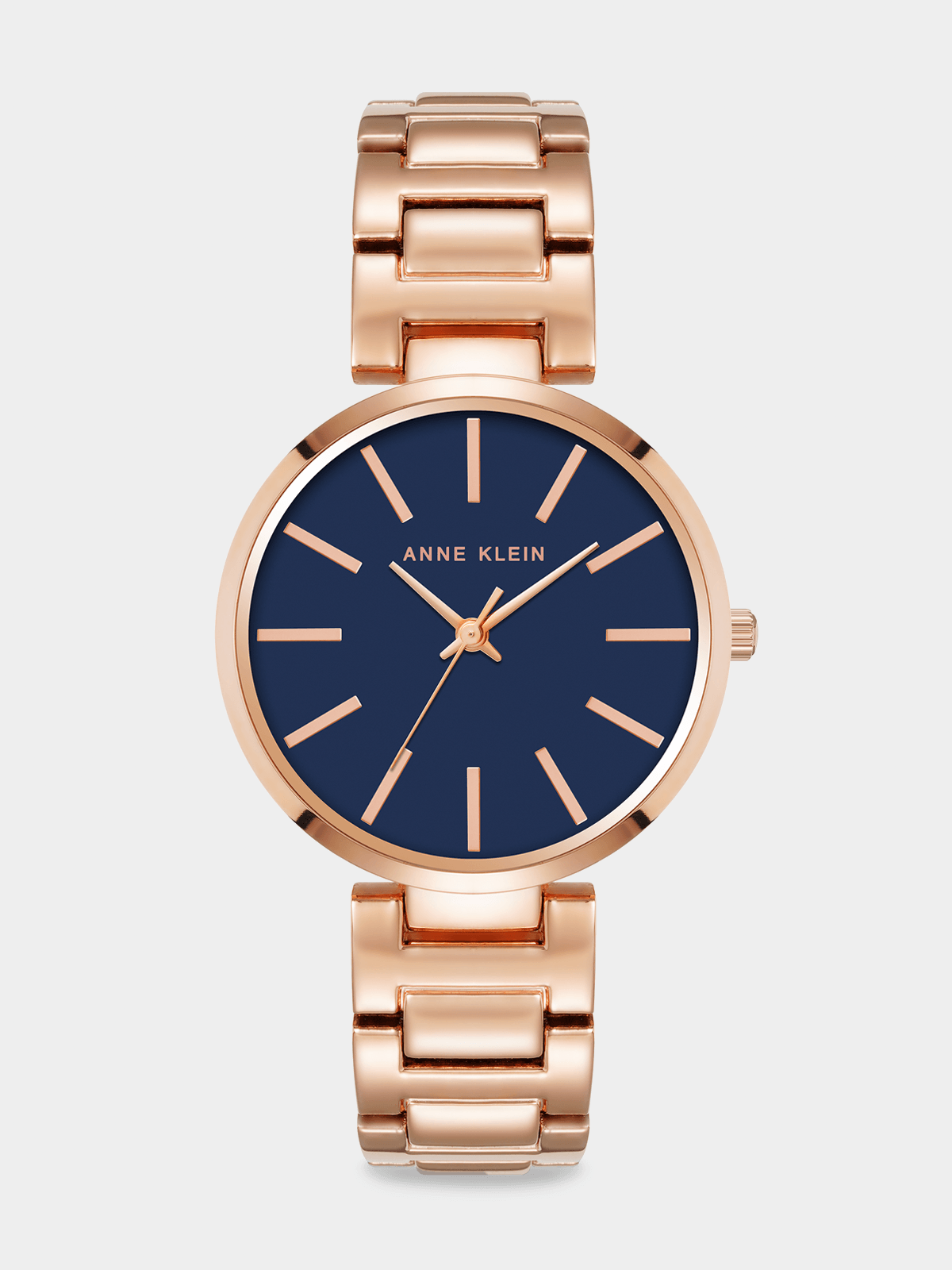 Anne Klein Navy Dial Rose Plated Bracelet Watch | Bash