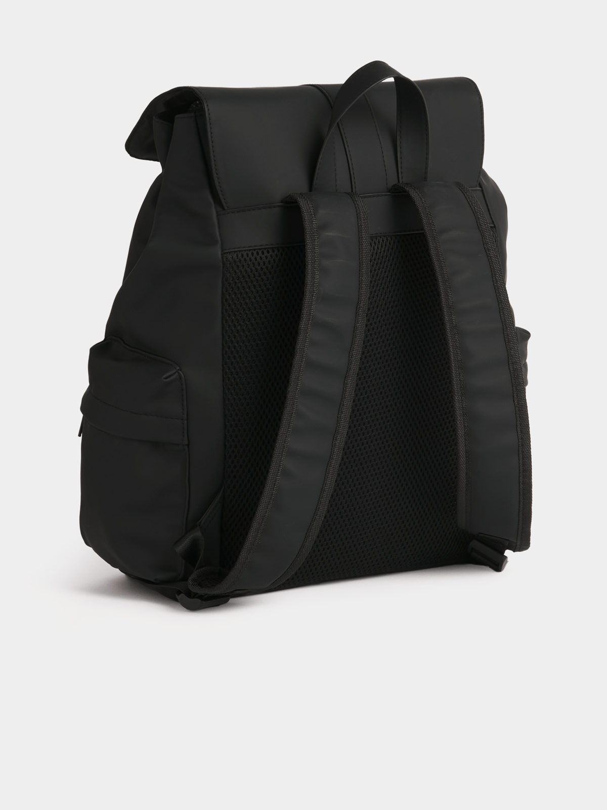 Markham Men's Rubberised Clip Black Backpack | Bash