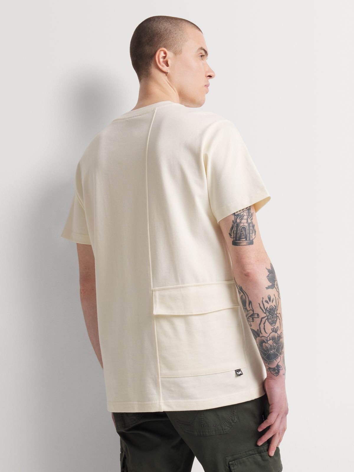 Union-DNM Men's Heavy Weight Ecru T-Shirt | Bash