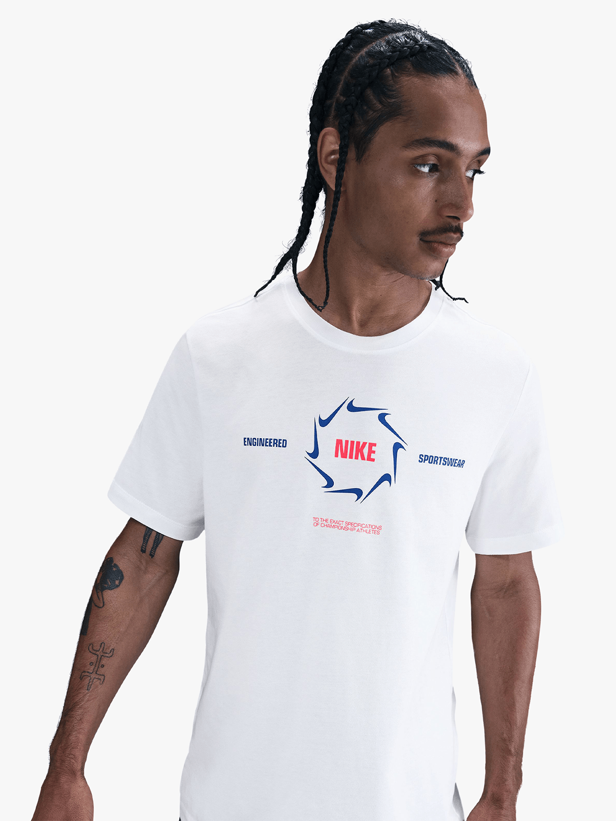 Nike Mens Sportswear Graphic White Tee | Bash