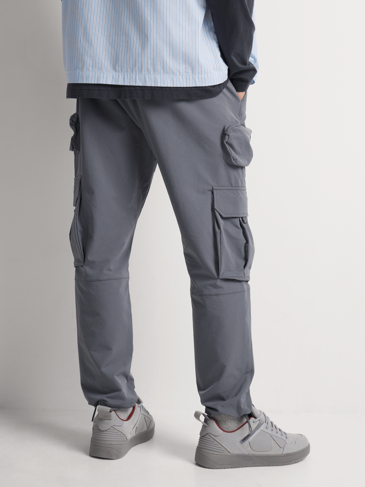 Relay Jeans Men's Nylon Utility Dark Grey Pants | Bash