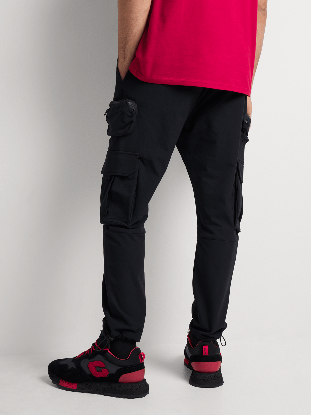 Relay Jeans Men's Nylon Utility Black Pants | Bash