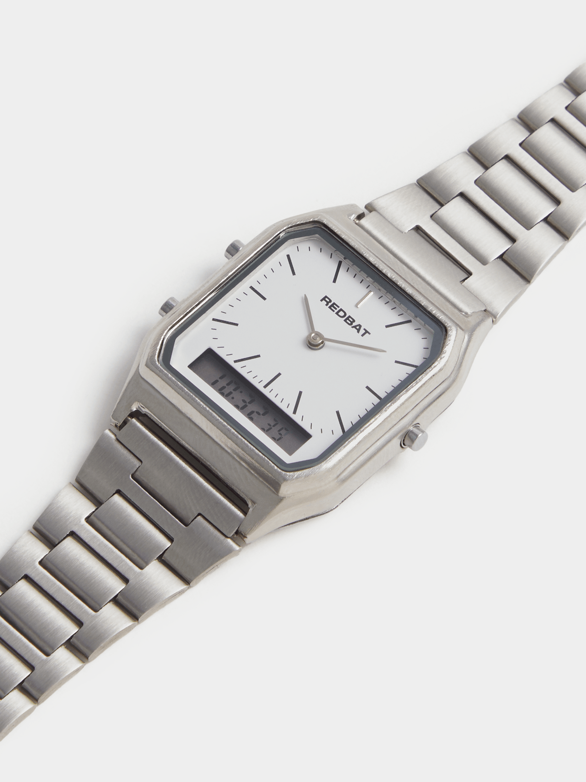 Redbat Unisex Metal Silver/Digital Watch | Bash