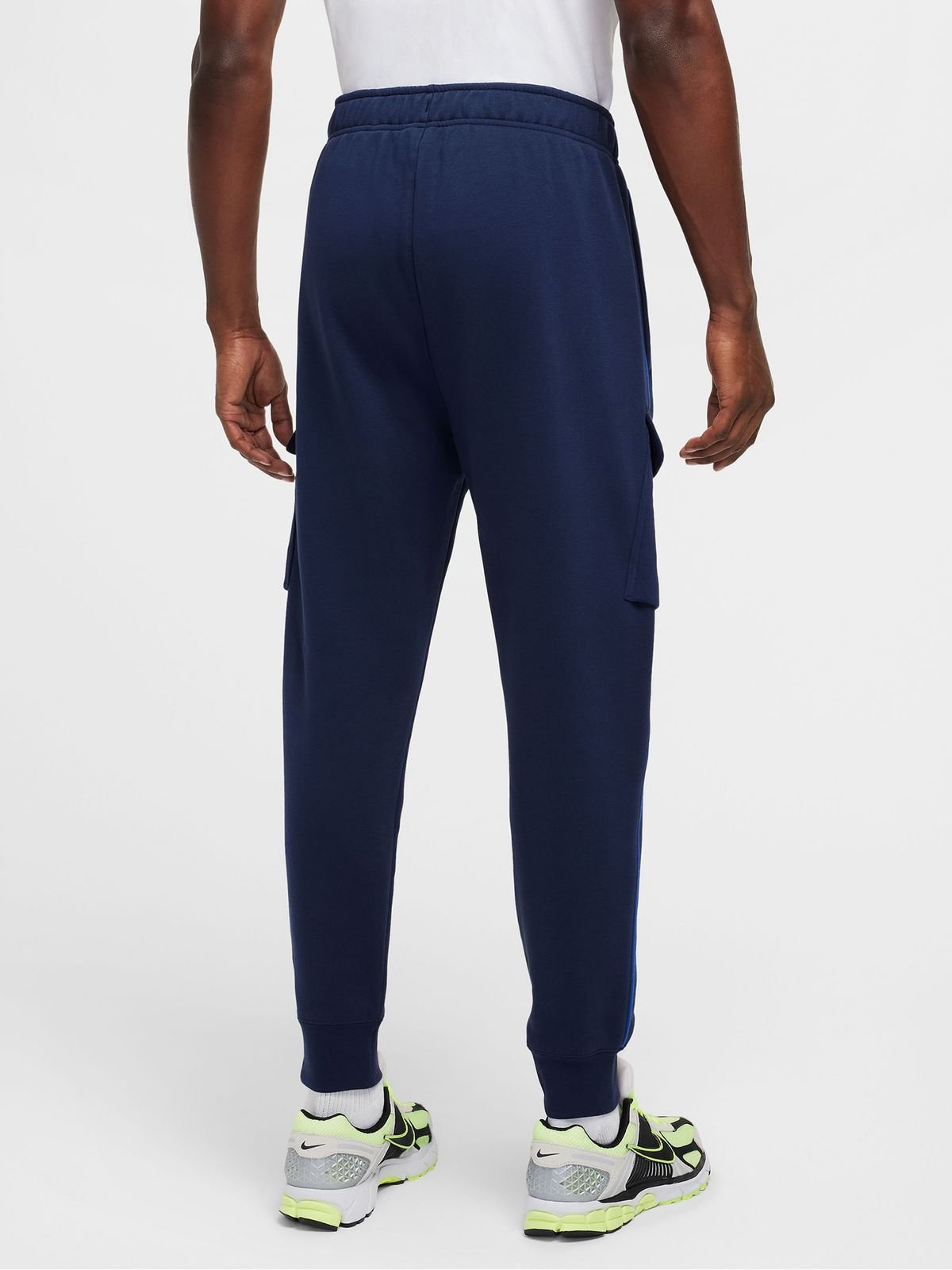 Nike Mens Sportswear Navy Fleece Cargo Trousers | Bash