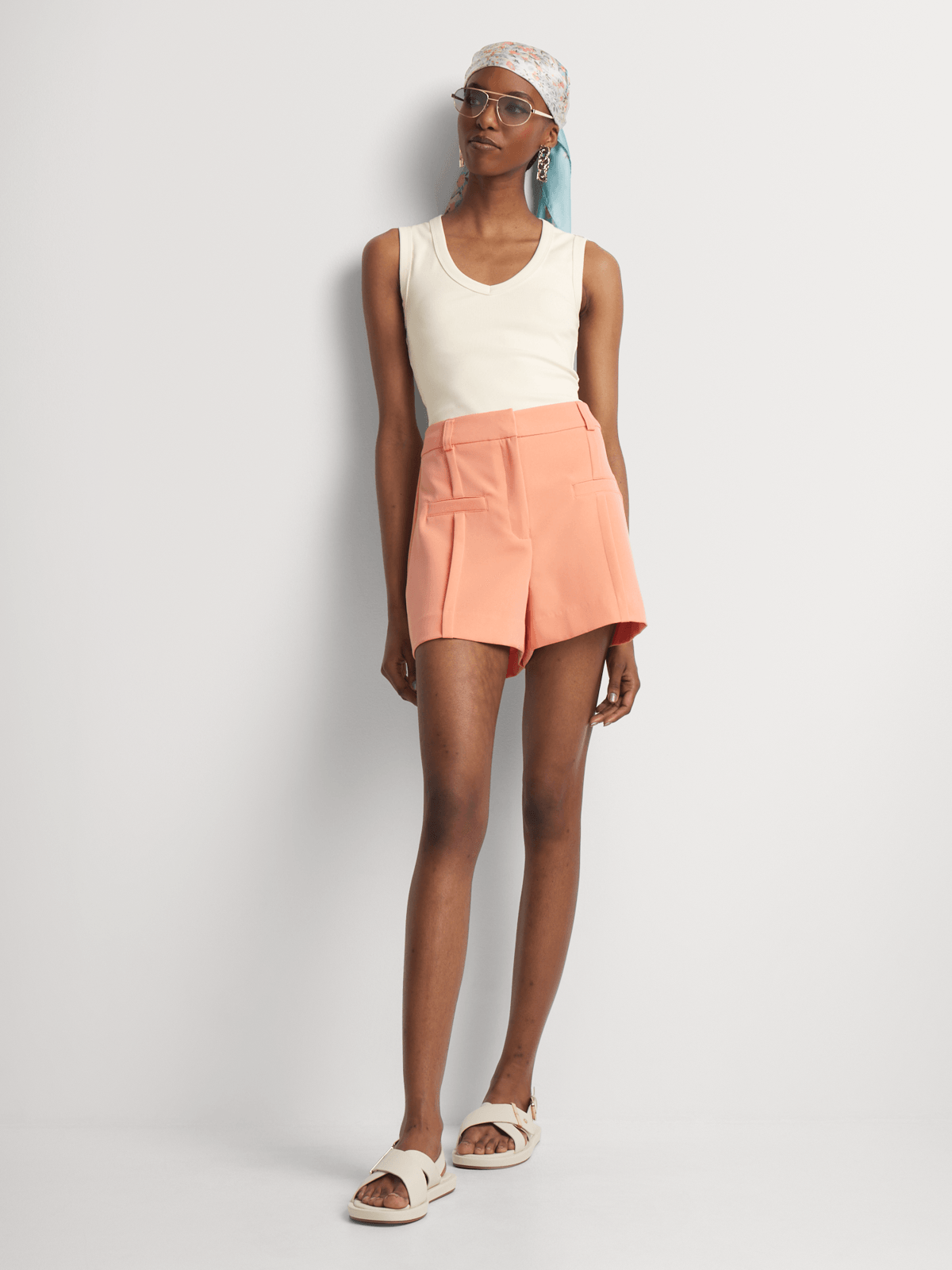 High Waist Pintuck Shorts | Bash