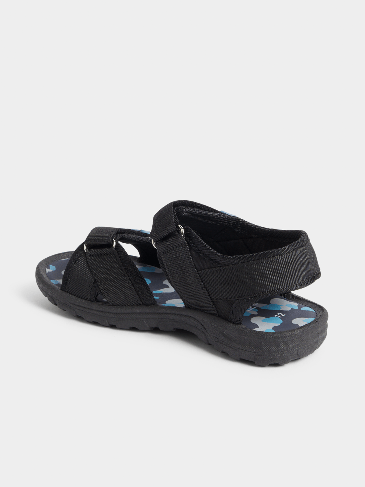 Exact Younger Boy's Black Camo Sandals | Bash