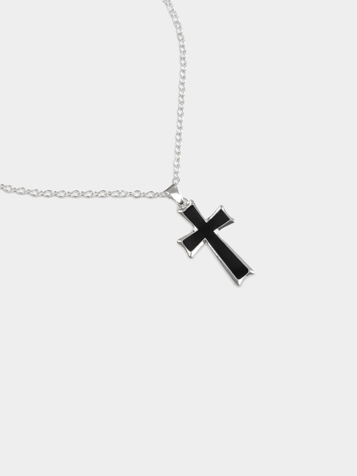Exact Men's Silver Cross Pendant Necklace | Bash