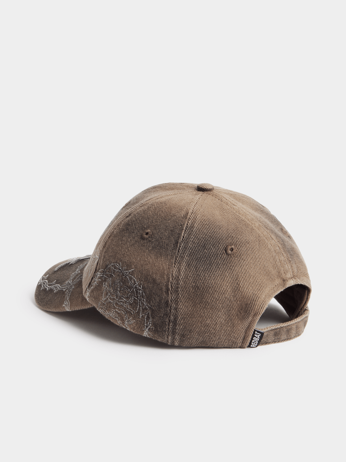 Redbat Unisex Dirty Washed 6 Panel Brown Cap | Bash