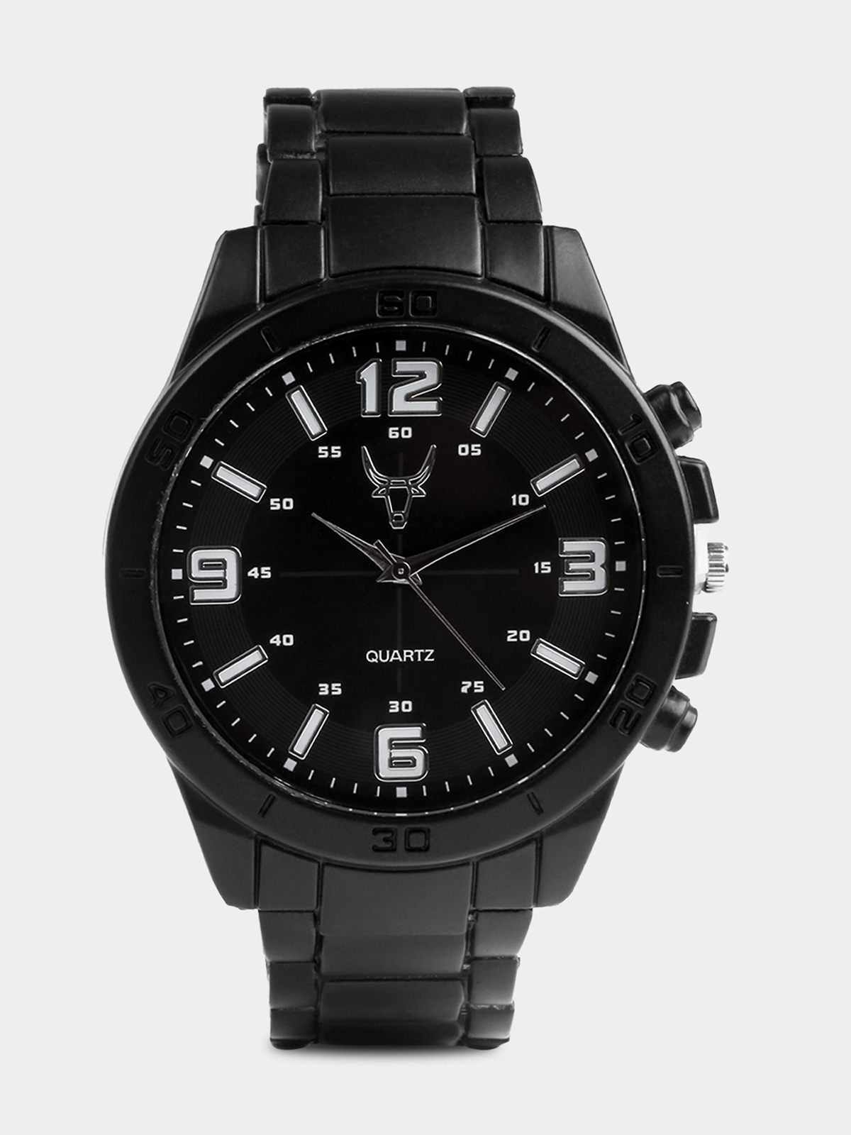 Exact Men's Matte Black Denim Metal Watch | Bash