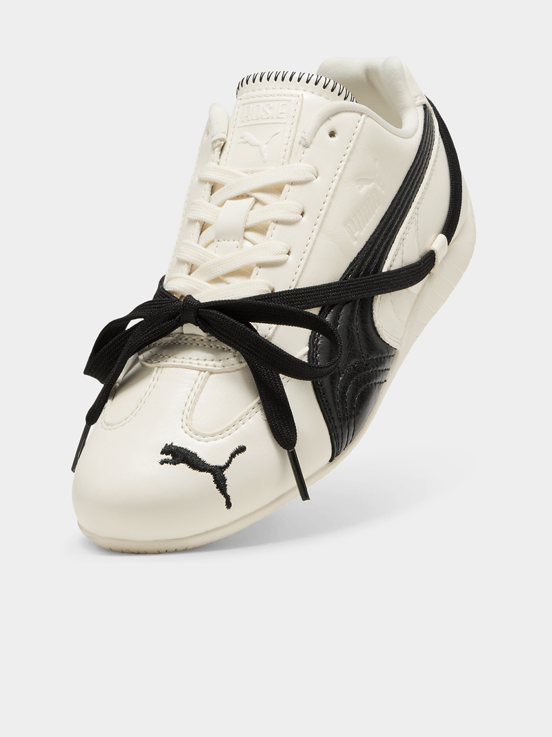 Puma x Rose Women's Speedcat Leather Cream/Black Sneaker | Bash