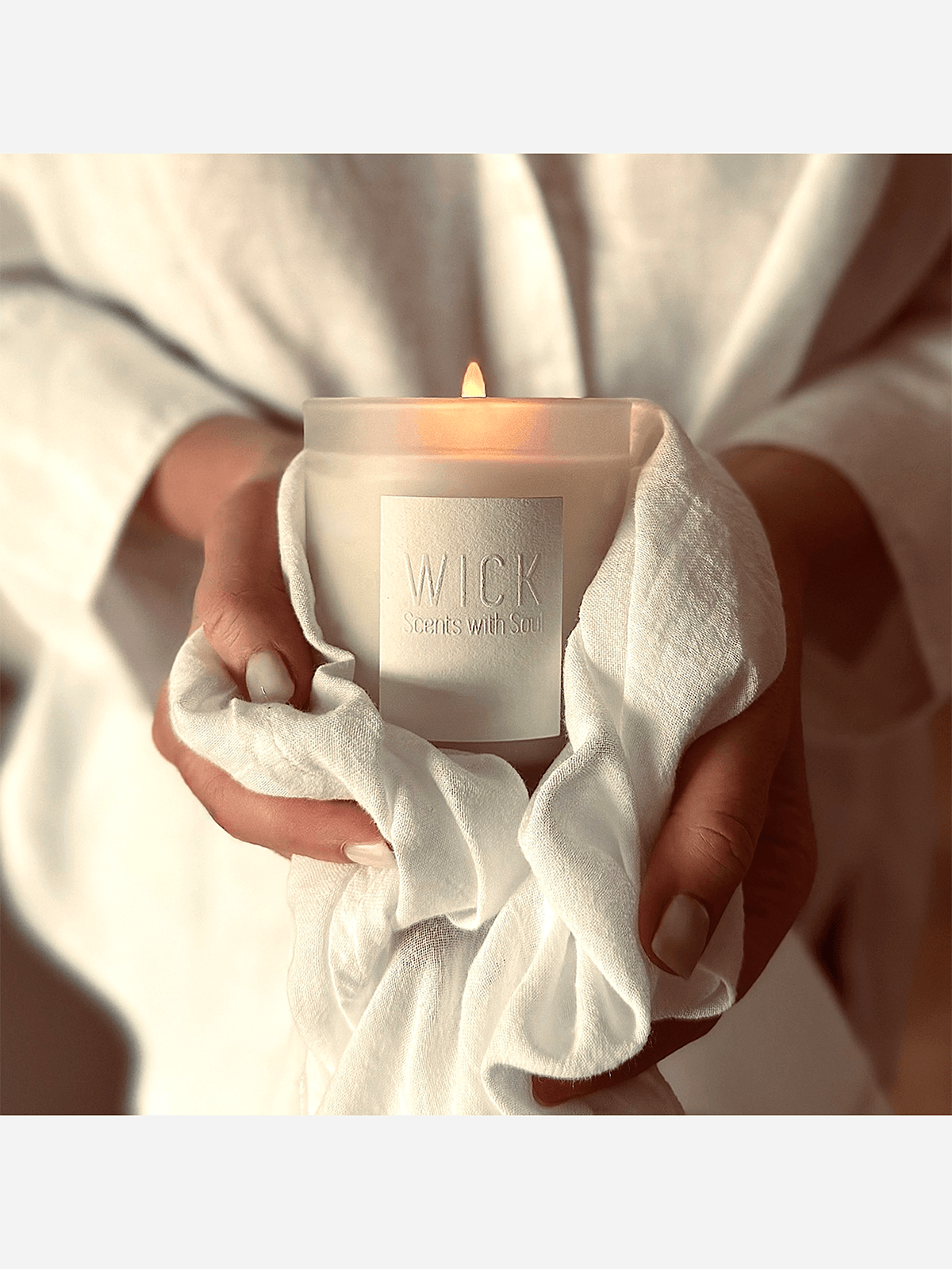 WICK Fragrances Classic Glass Candle Stone Rose | Bash