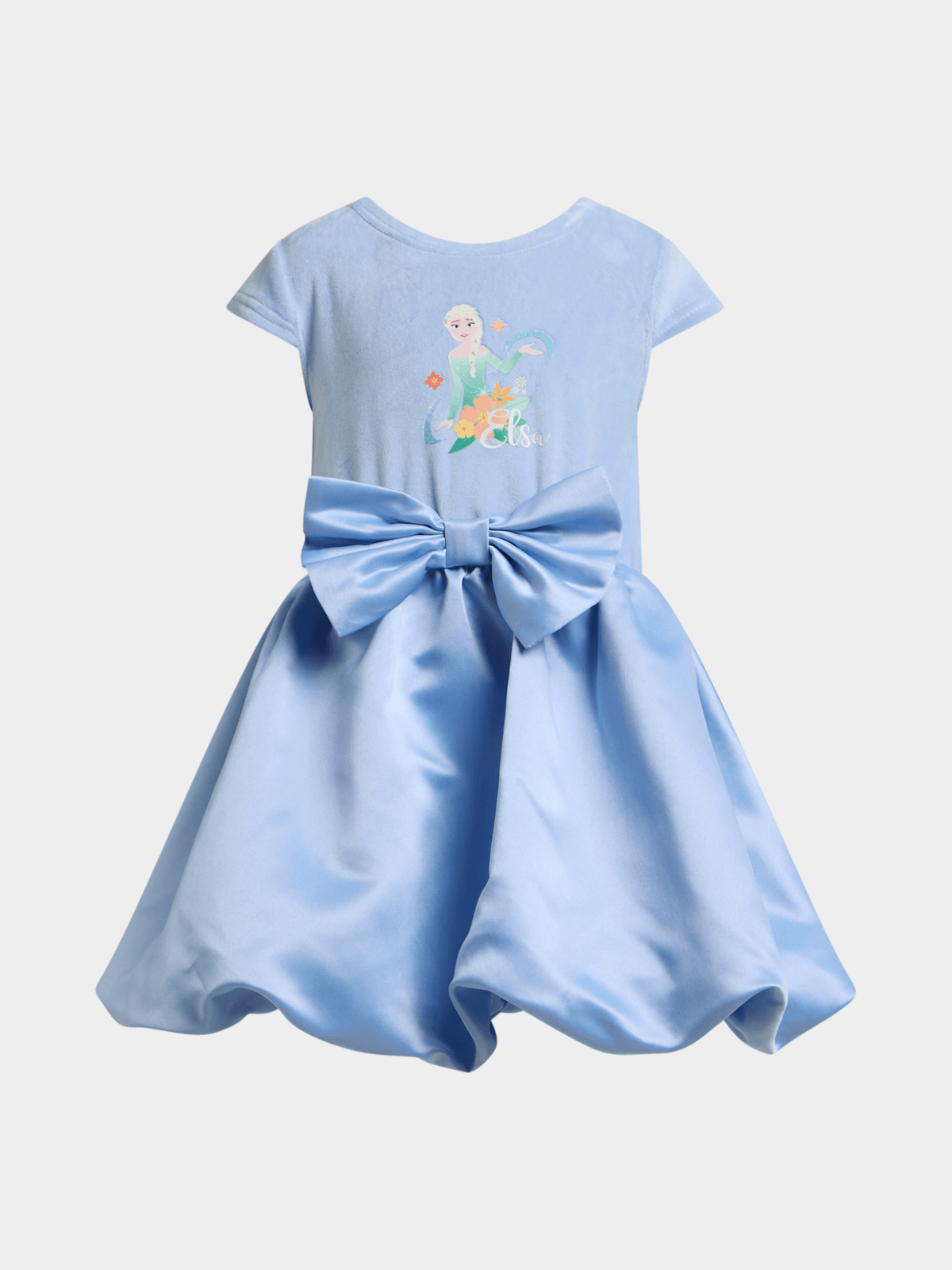 Jet Younger Girls Blue Frozen Satin Dress | Bash