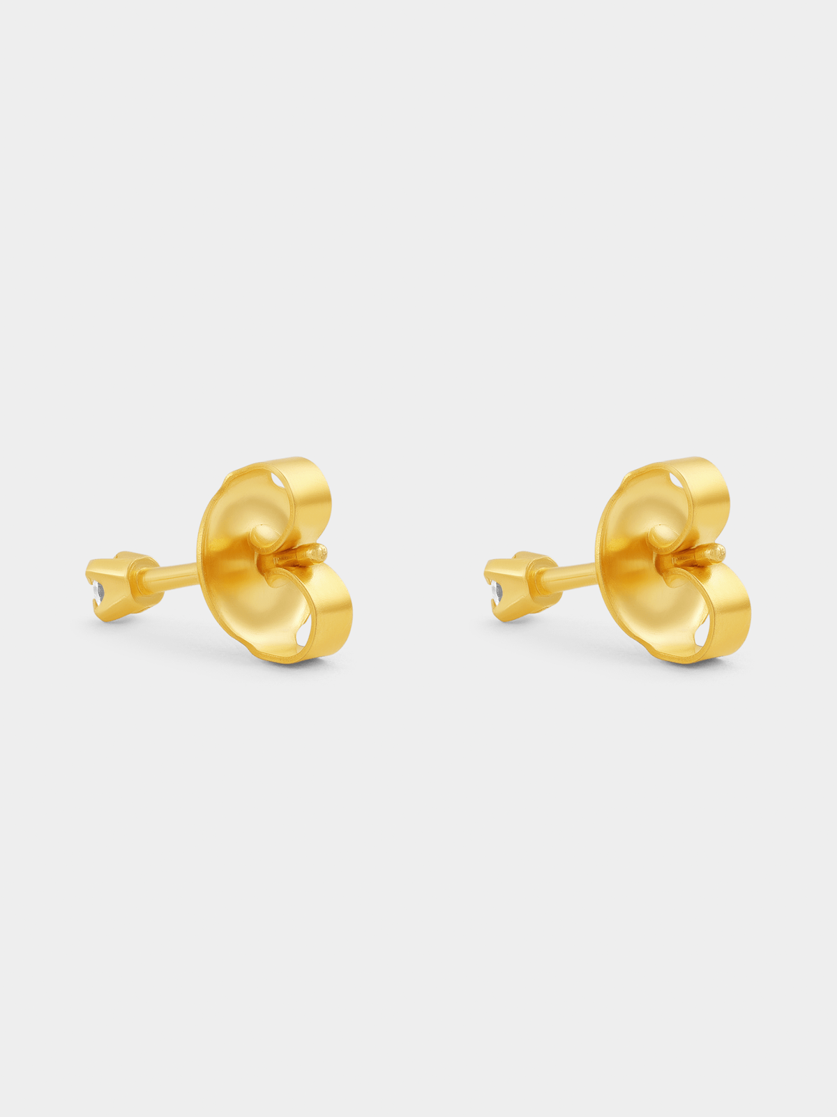 Studex Sensitive Gold Plated Stainless Steel Cubic Zirconia Round Stud ...