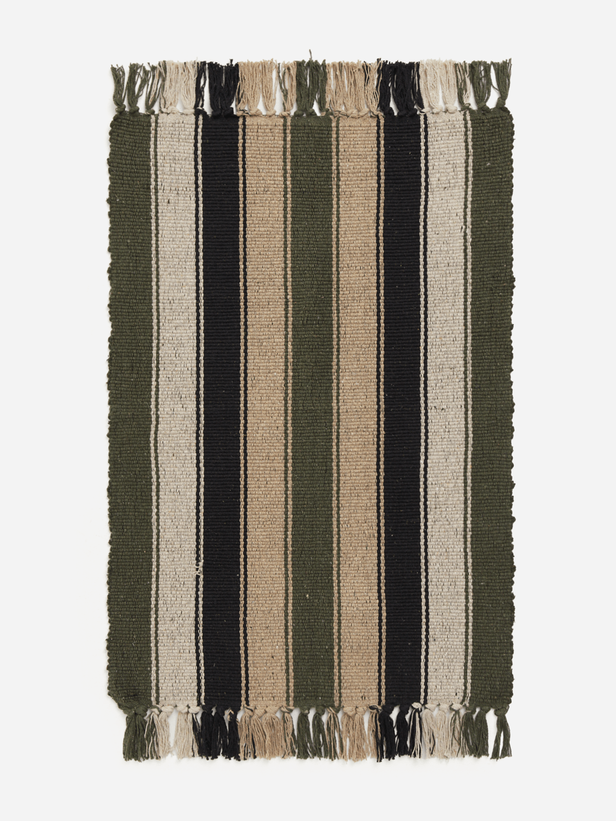 Jet Home Green Stripe Rug | Bash