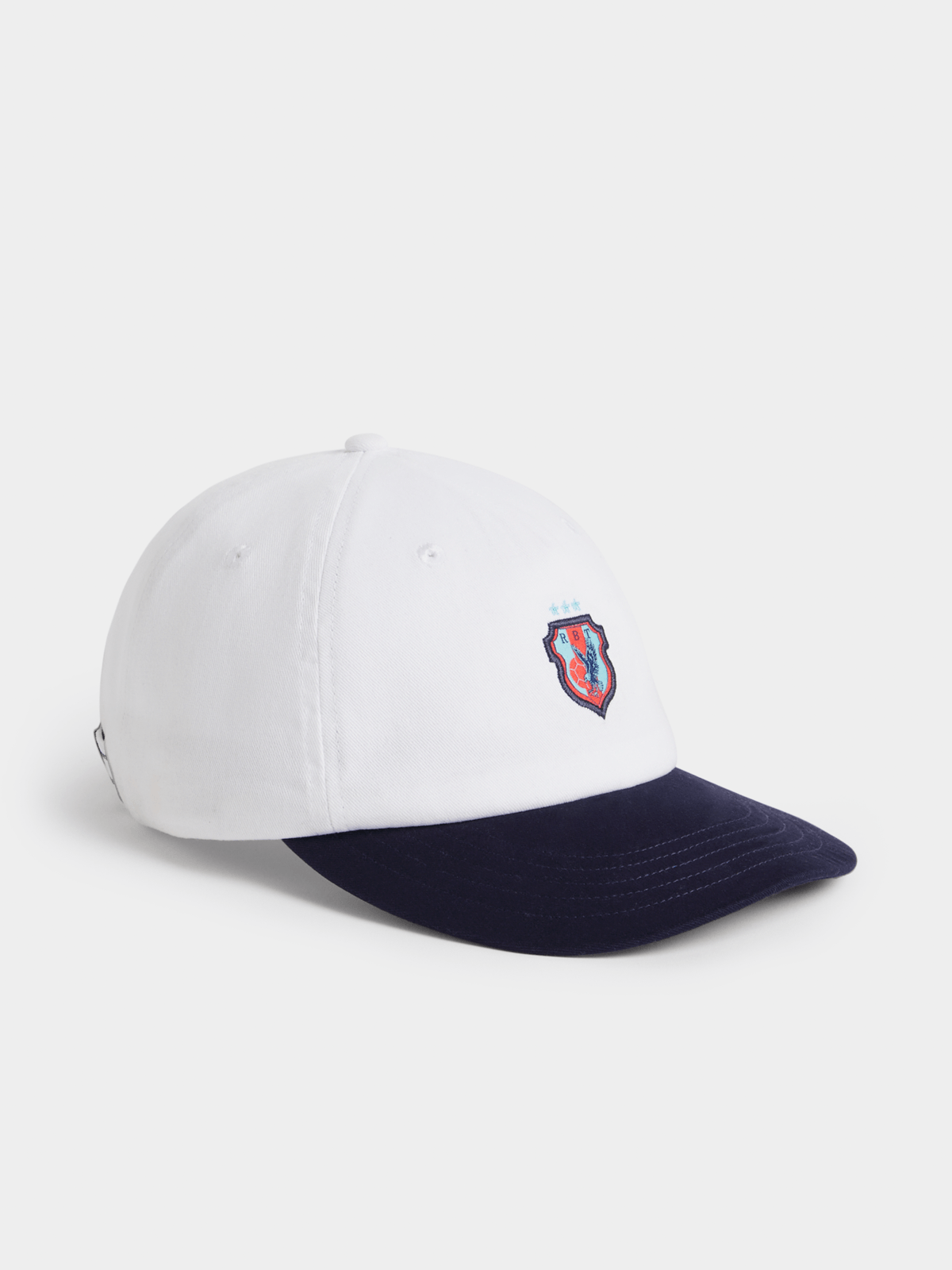Redbat Unisex Badge Soft Peak White Cap | Bash