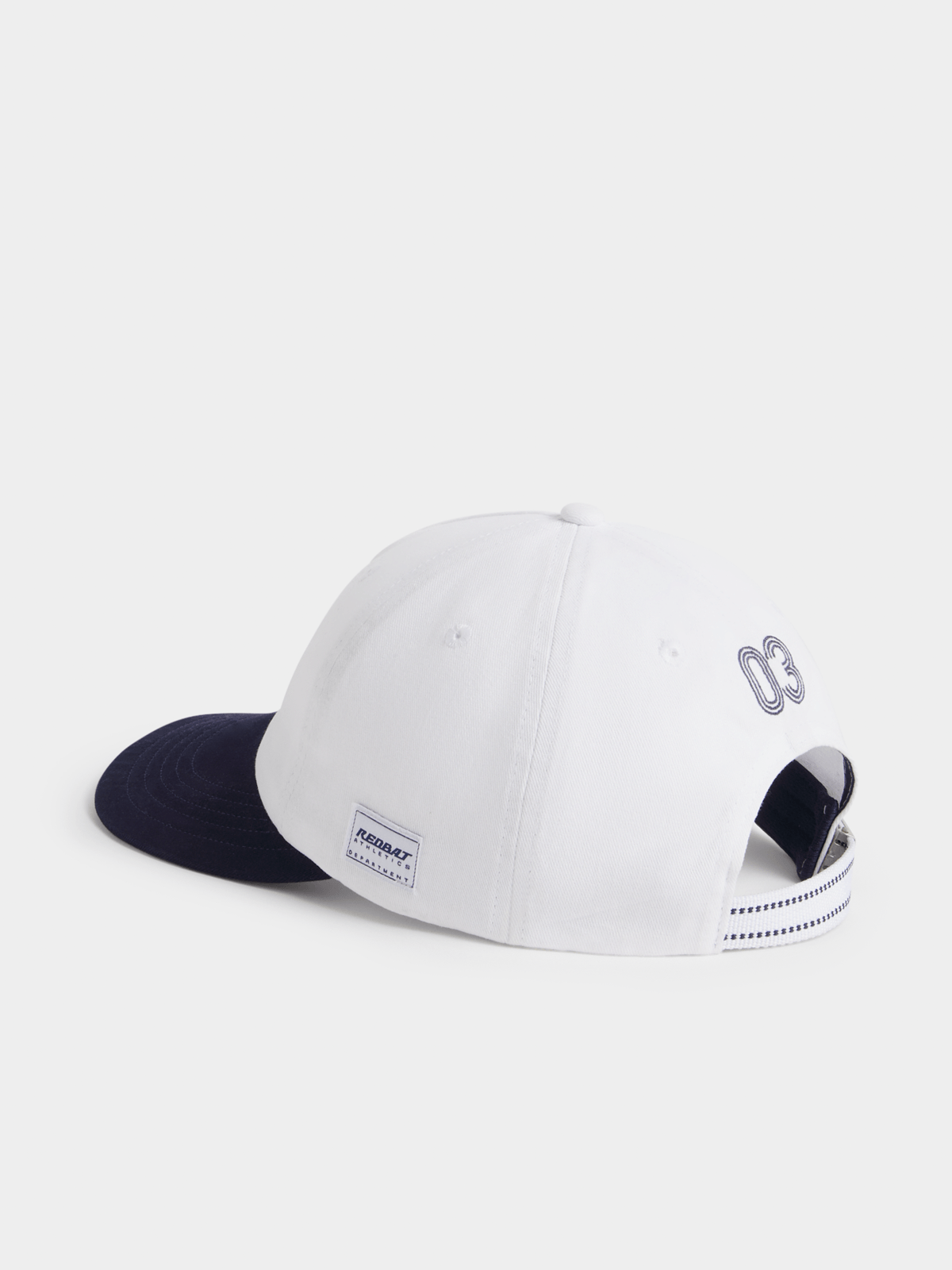 Redbat Unisex Badge Soft Peak White Cap | Bash