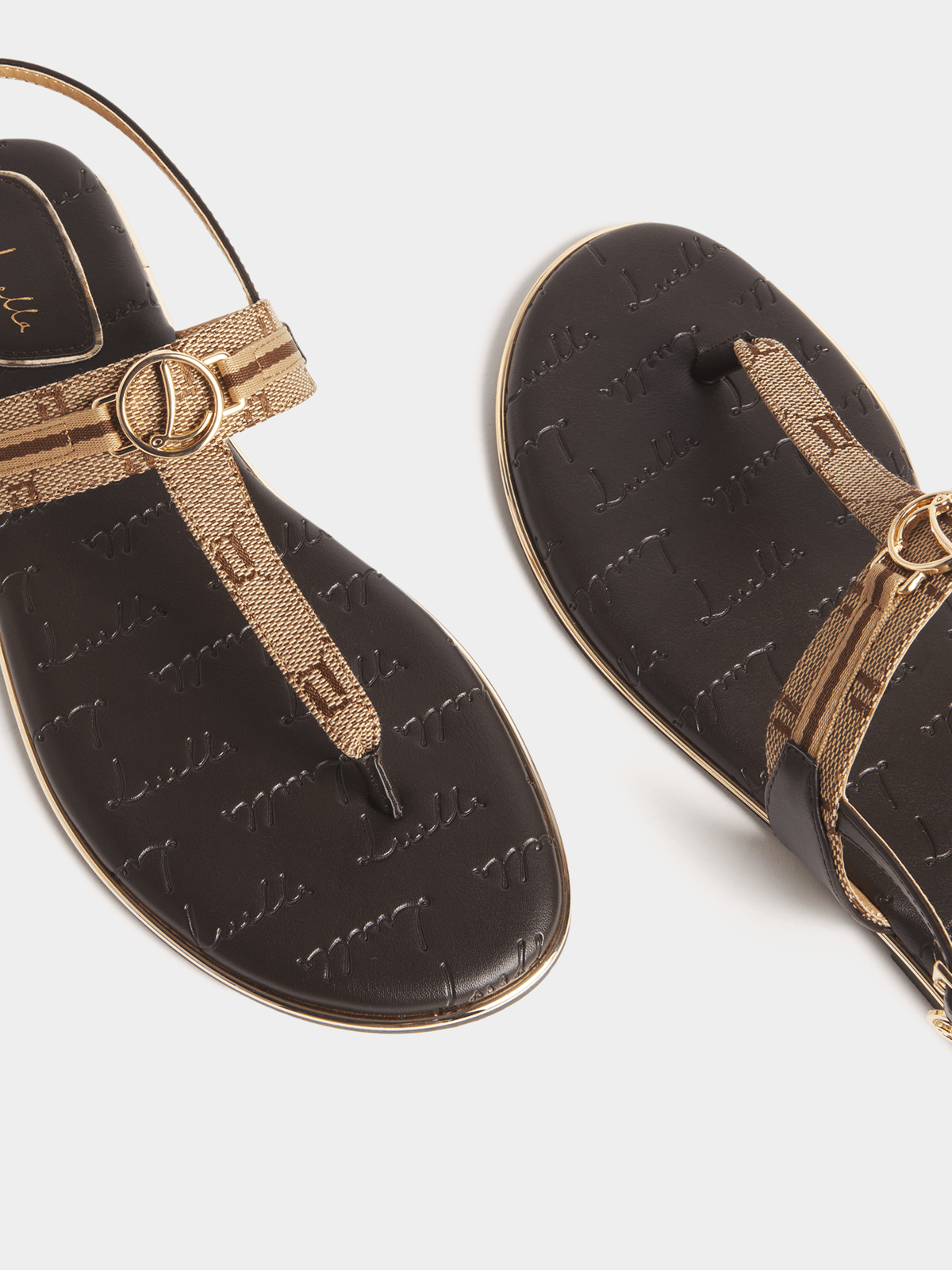 Luella LL Jacquard Print Thong Sandals | Bash