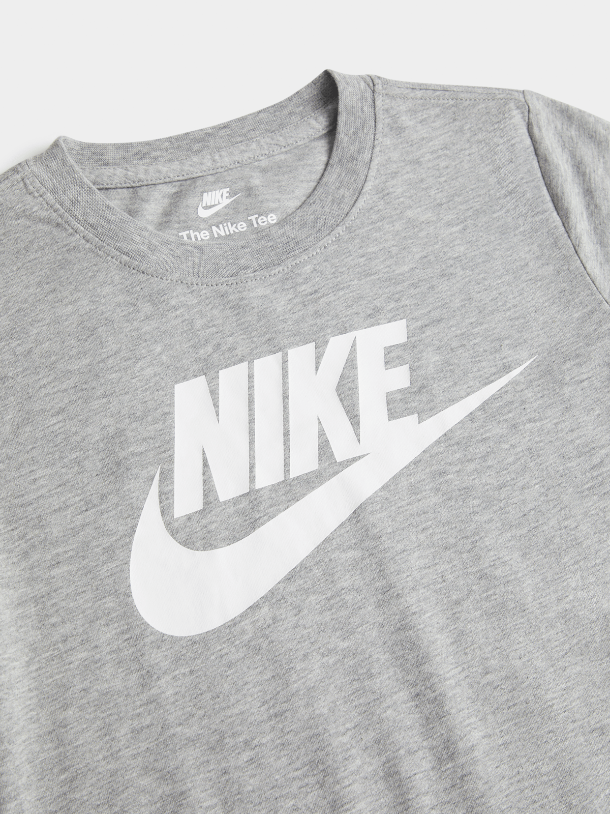 Nike Unisex Kids Futura Evergreen Grey T-Shirt | Bash