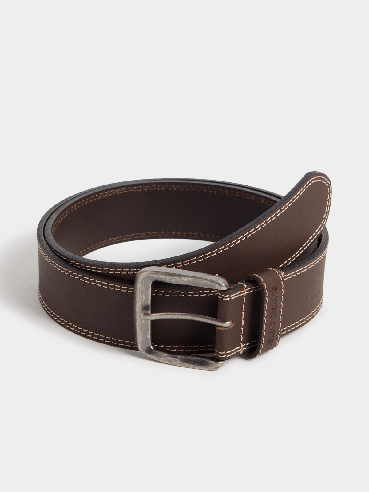 Relay Jeans Men's Contrast Stitch Brown Belt | Bash