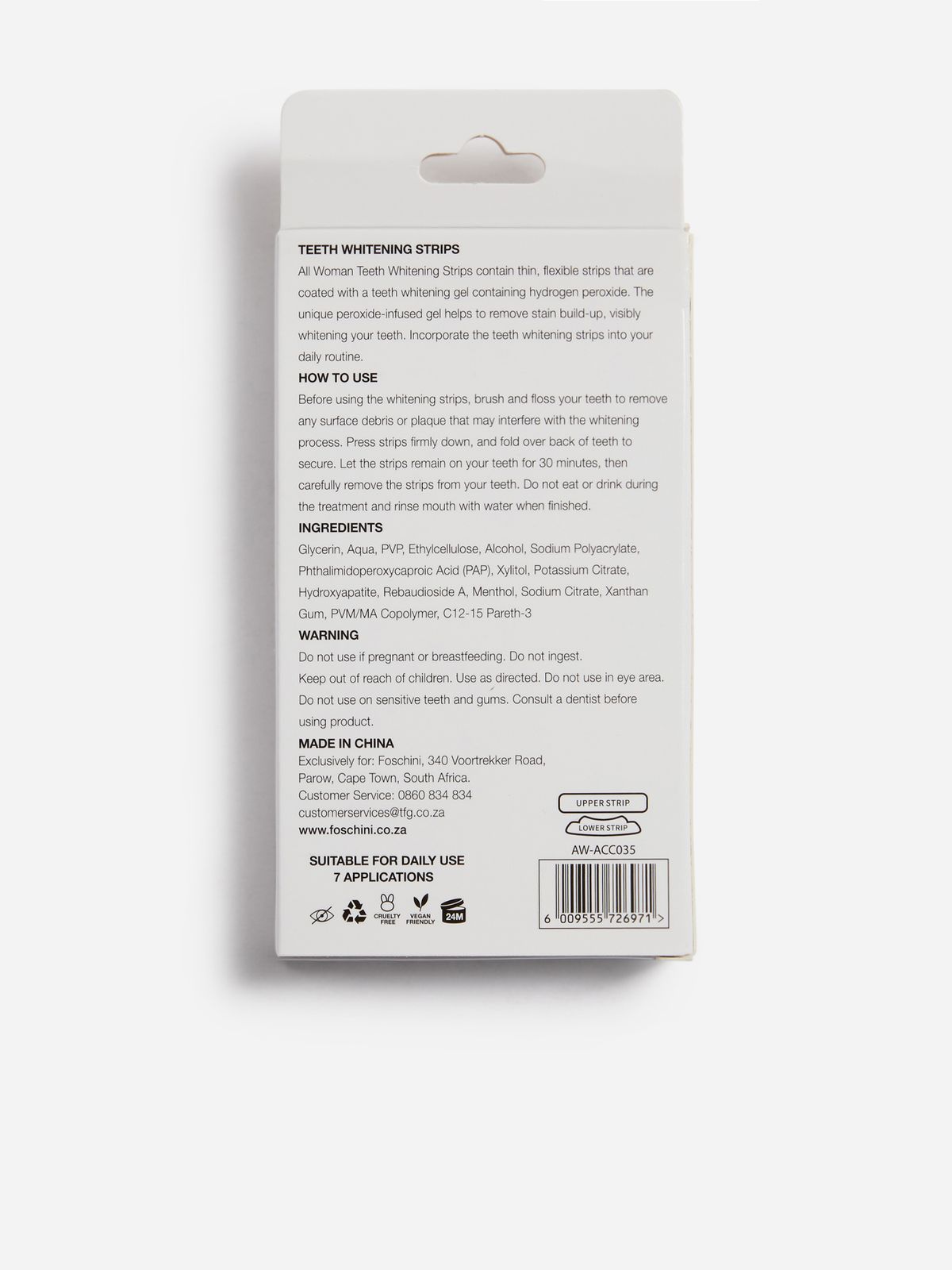 Foschini All Woman Teeth Whitening Strips | Bash