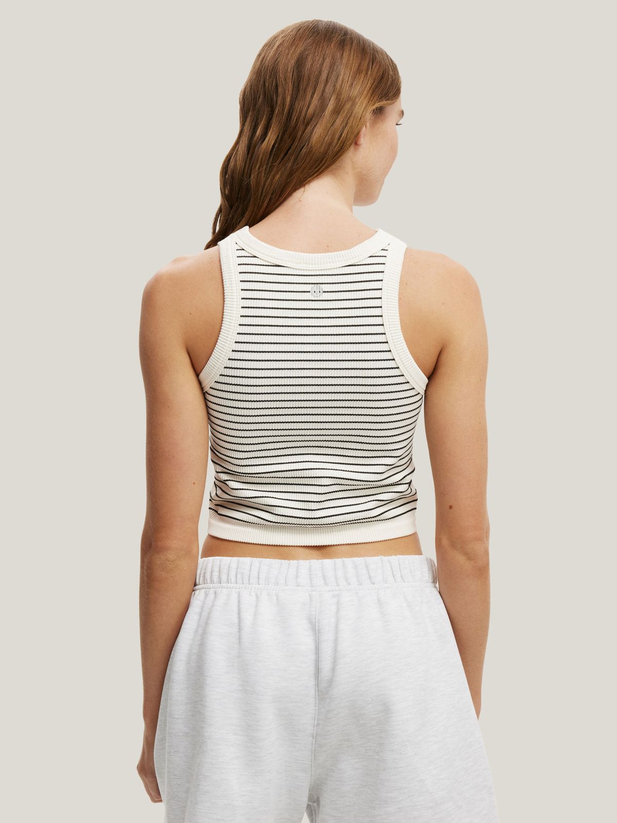 Women's Cotton On Cream Seamless Ringer Tank Top | Bash