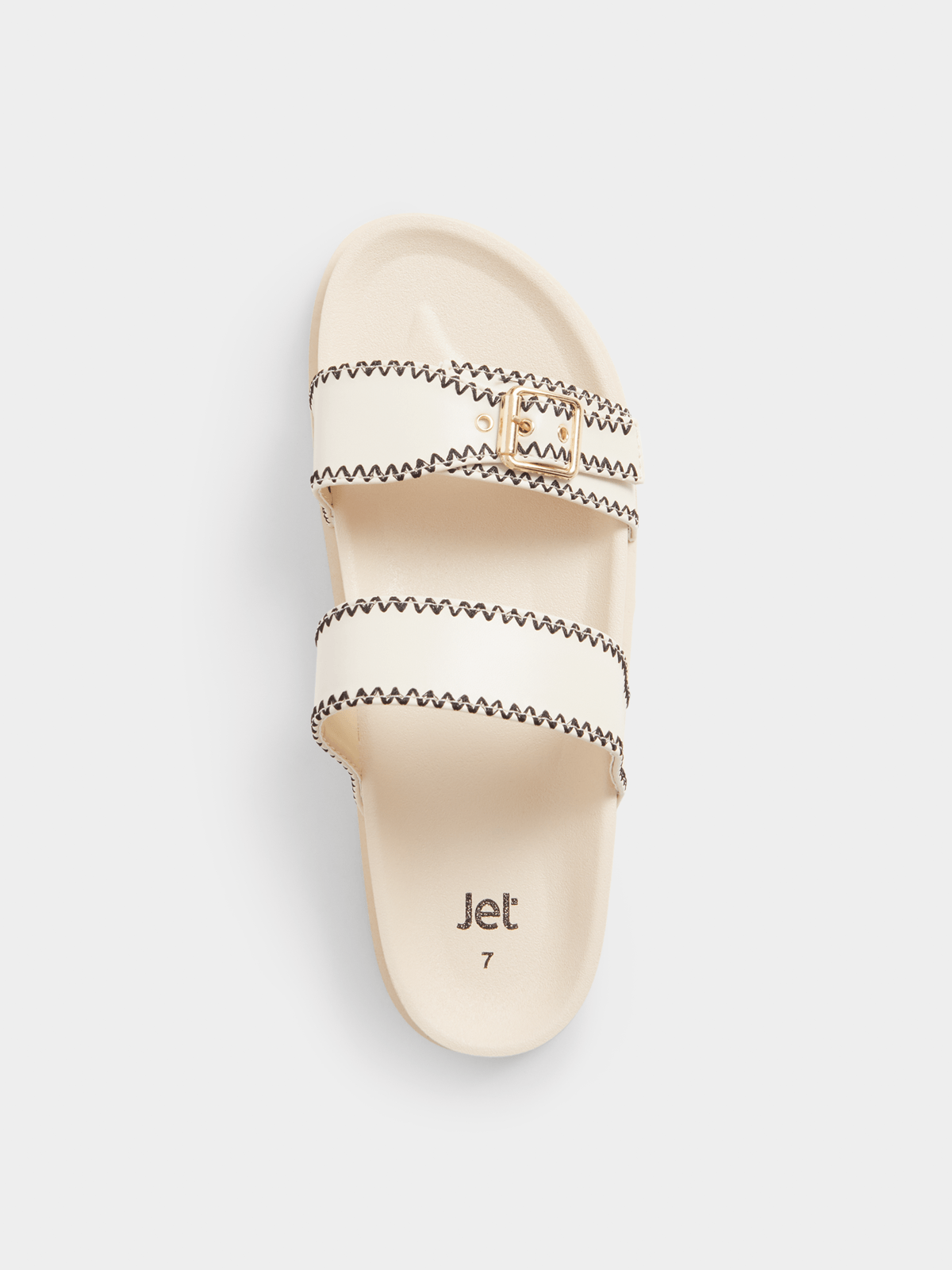 Jet Women's Ecru Buckle Sandal | Bash
