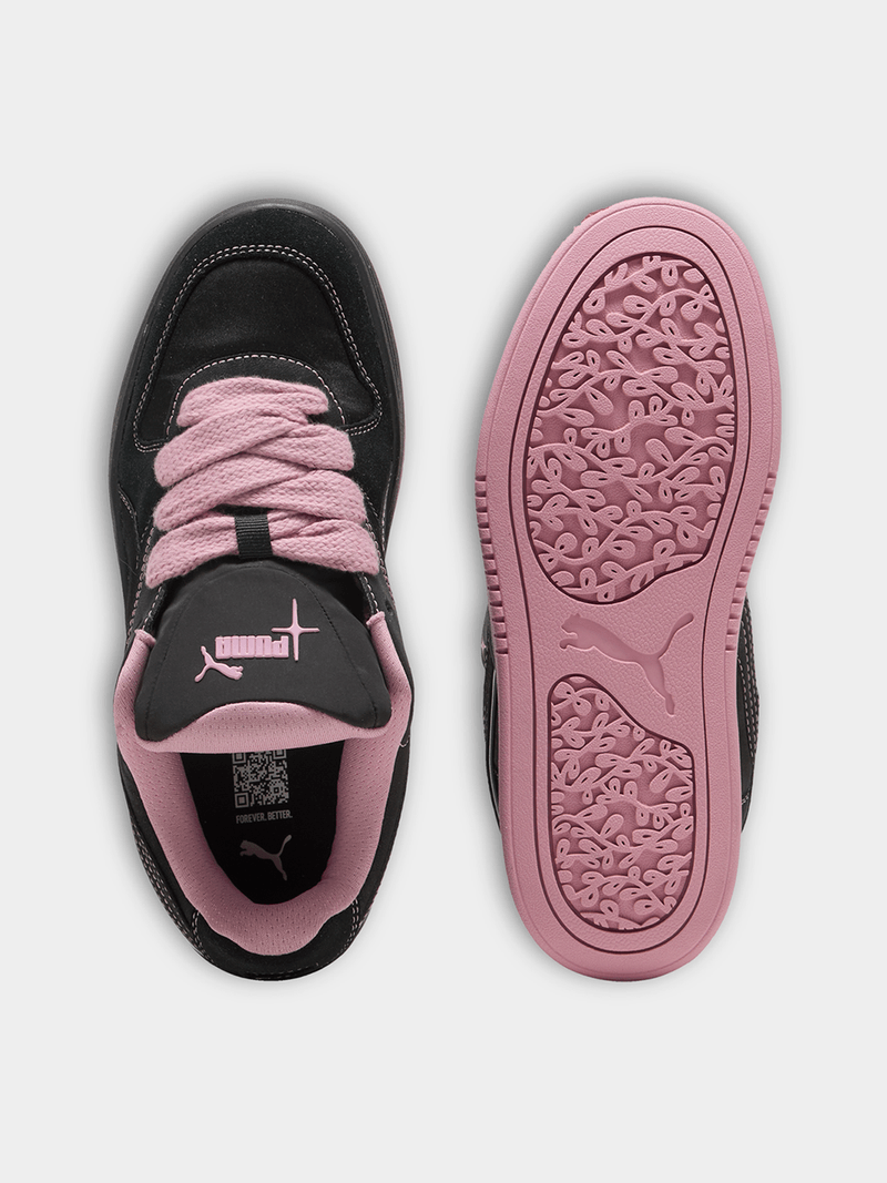 Puma Women's Luna Satin Princess Black/Pink Sneaker | Bash