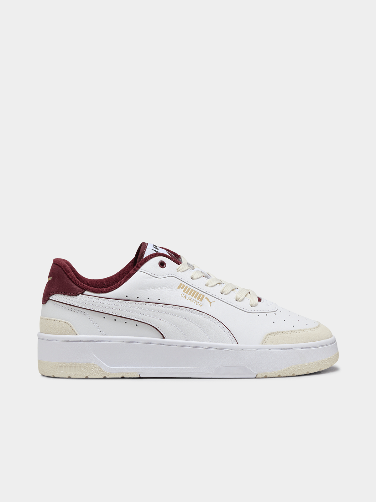Puma Men's CA Match Premium Pipe White/Red Sneaker | Bash