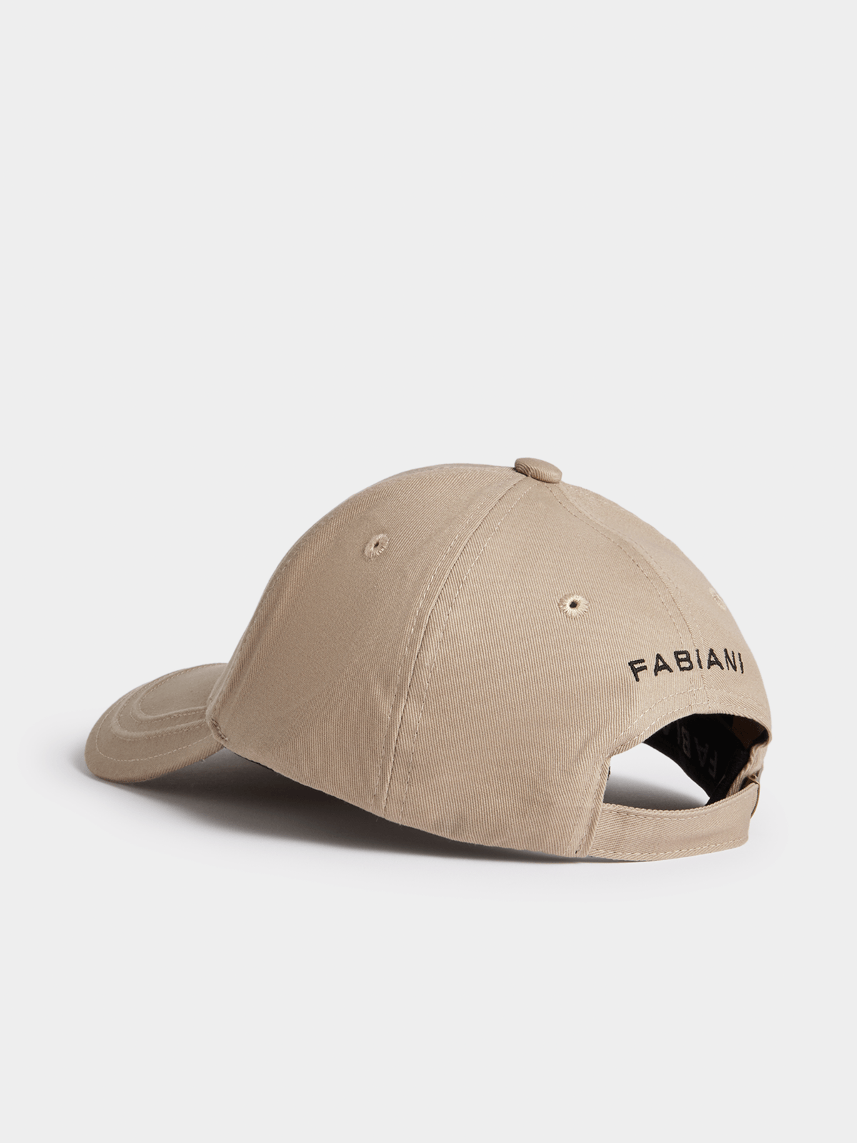 Fabiani Men's Natural Beige Gold Crest Peak Cap | Bash